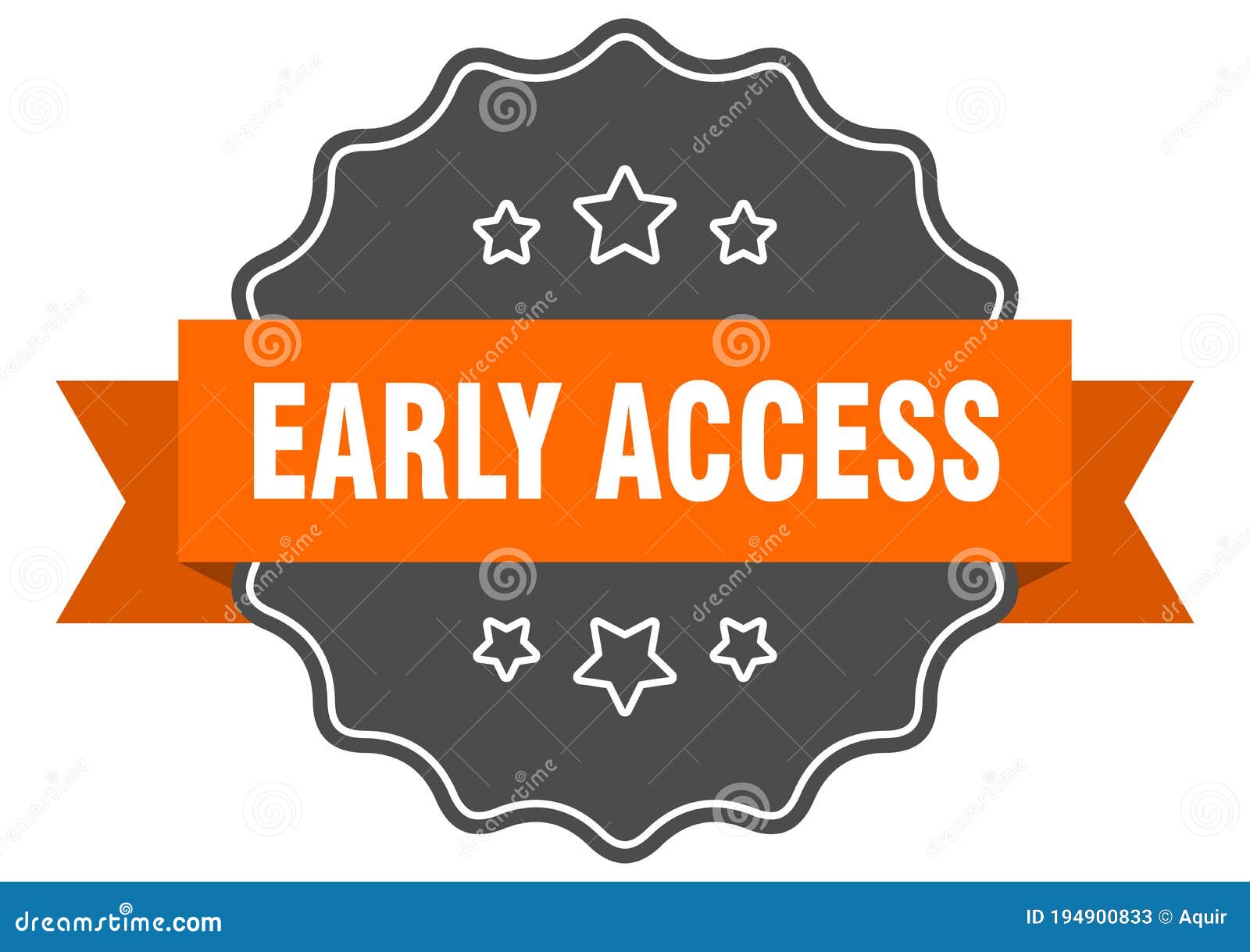 Early Access Label. Early Access Isolated Seal. Sticker. Sign Stock ...