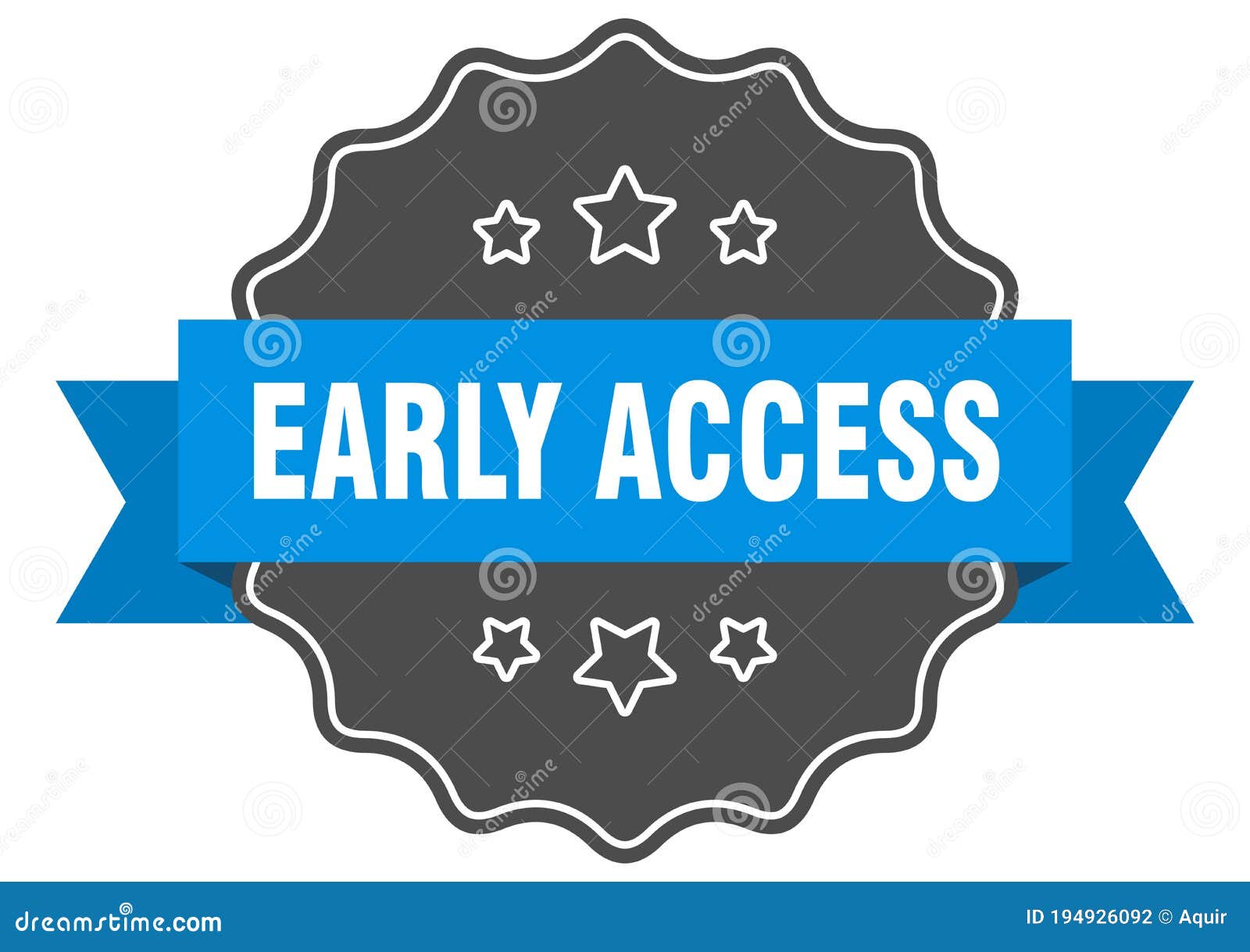 Early Access Label. Early Access Isolated Seal. Sticker. Sign Stock ...