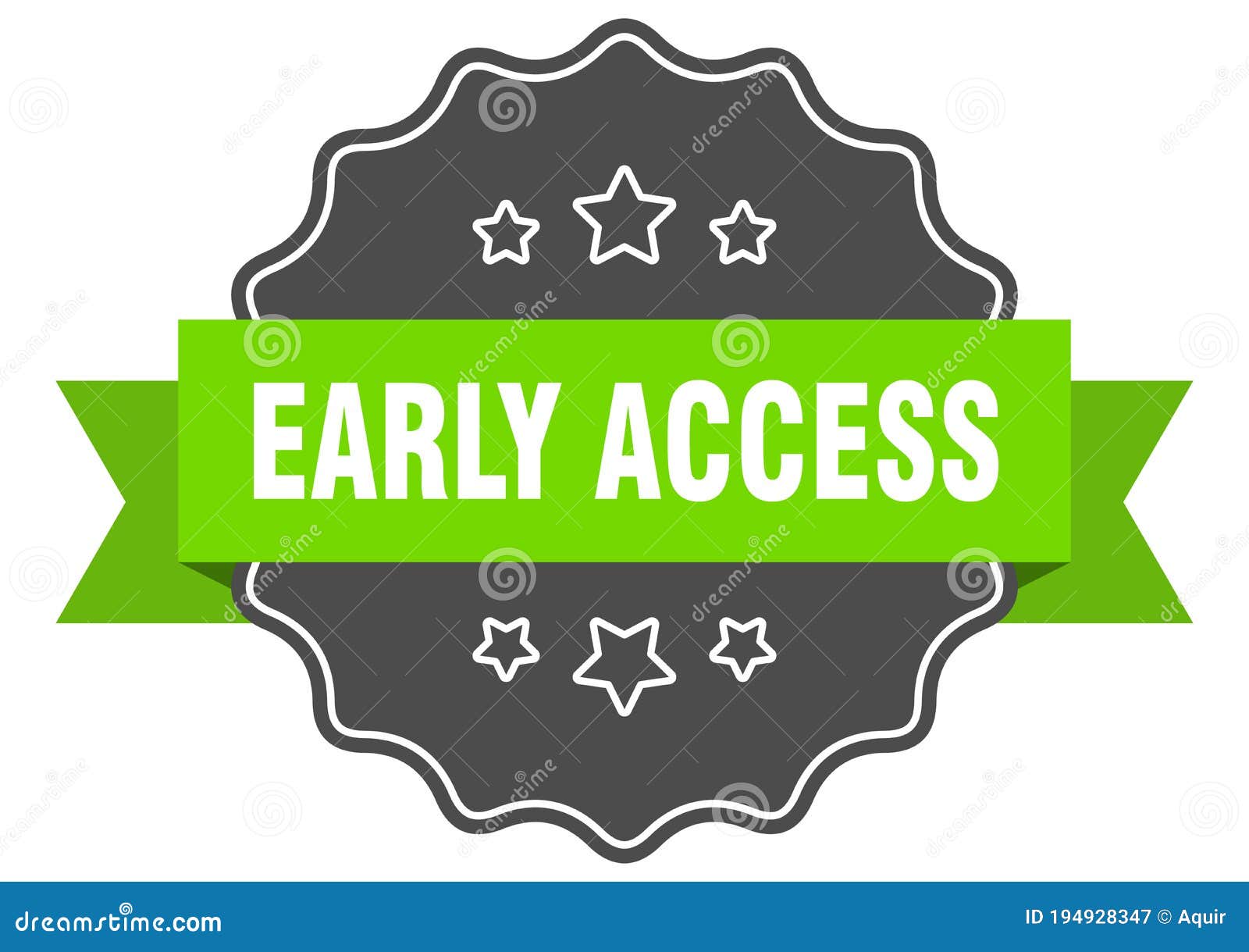 Early Access Label. Early Access Isolated Seal. Sticker. Sign Stock ...