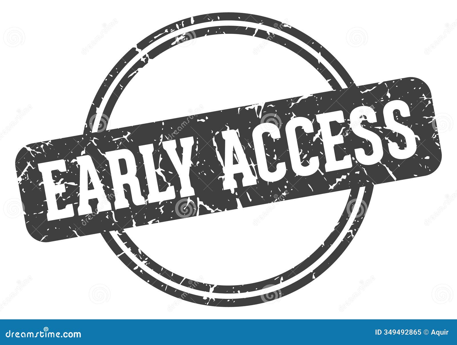 Early access stamp stock vector. Illustration of label - 349492865