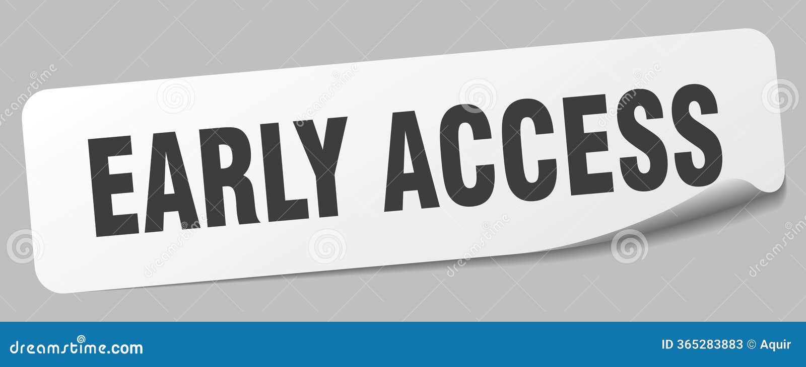 Early Access Sticker. Early Access Label Cartoon Vector | CartoonDealer ...
