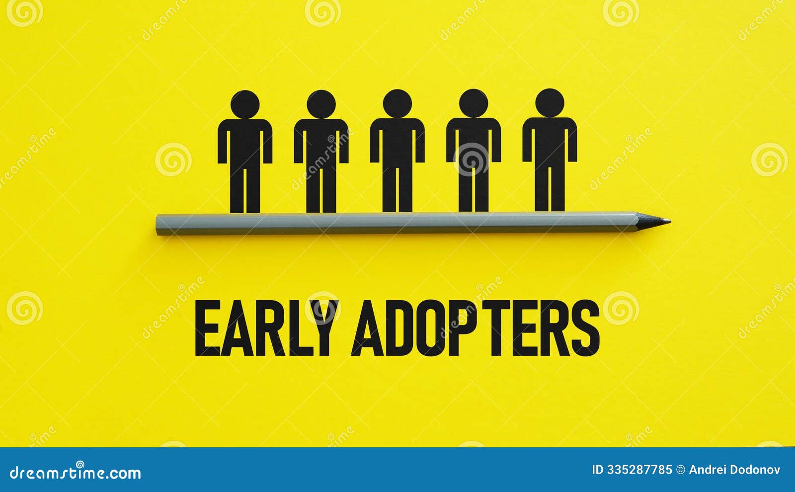 Early Adopters are Shown Using the Text Stock Image - Image of ...
