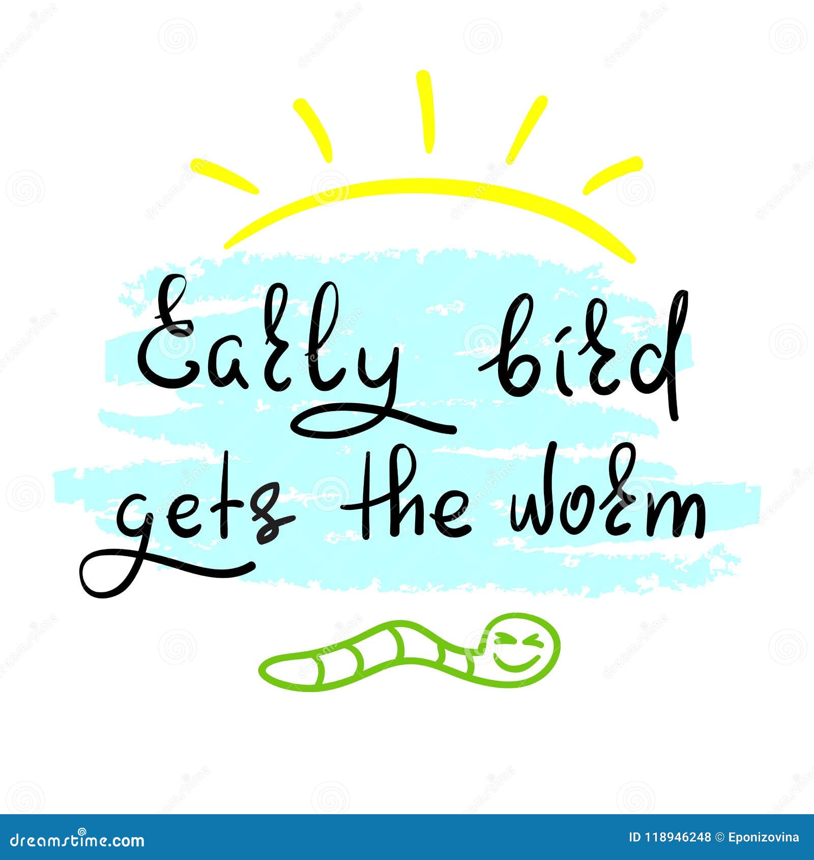 Early bird gets the worm stock illustration. Illustration of happiness ... Early bird gets the worm stock illustration. Illustration of happiness ...