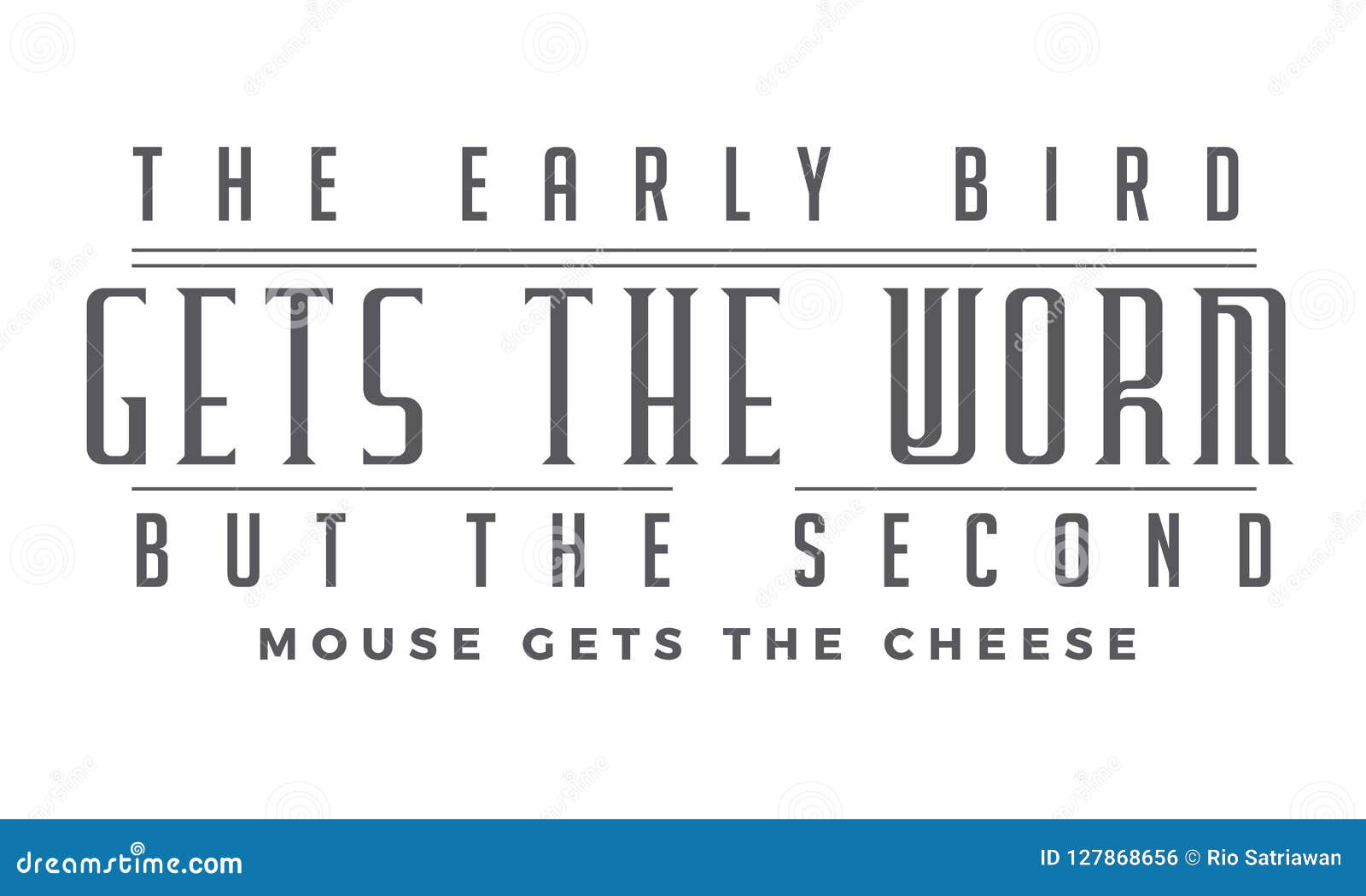 The Early Bird Gets the Worm,but the Second Mouse Gets the Cheese Stock ...