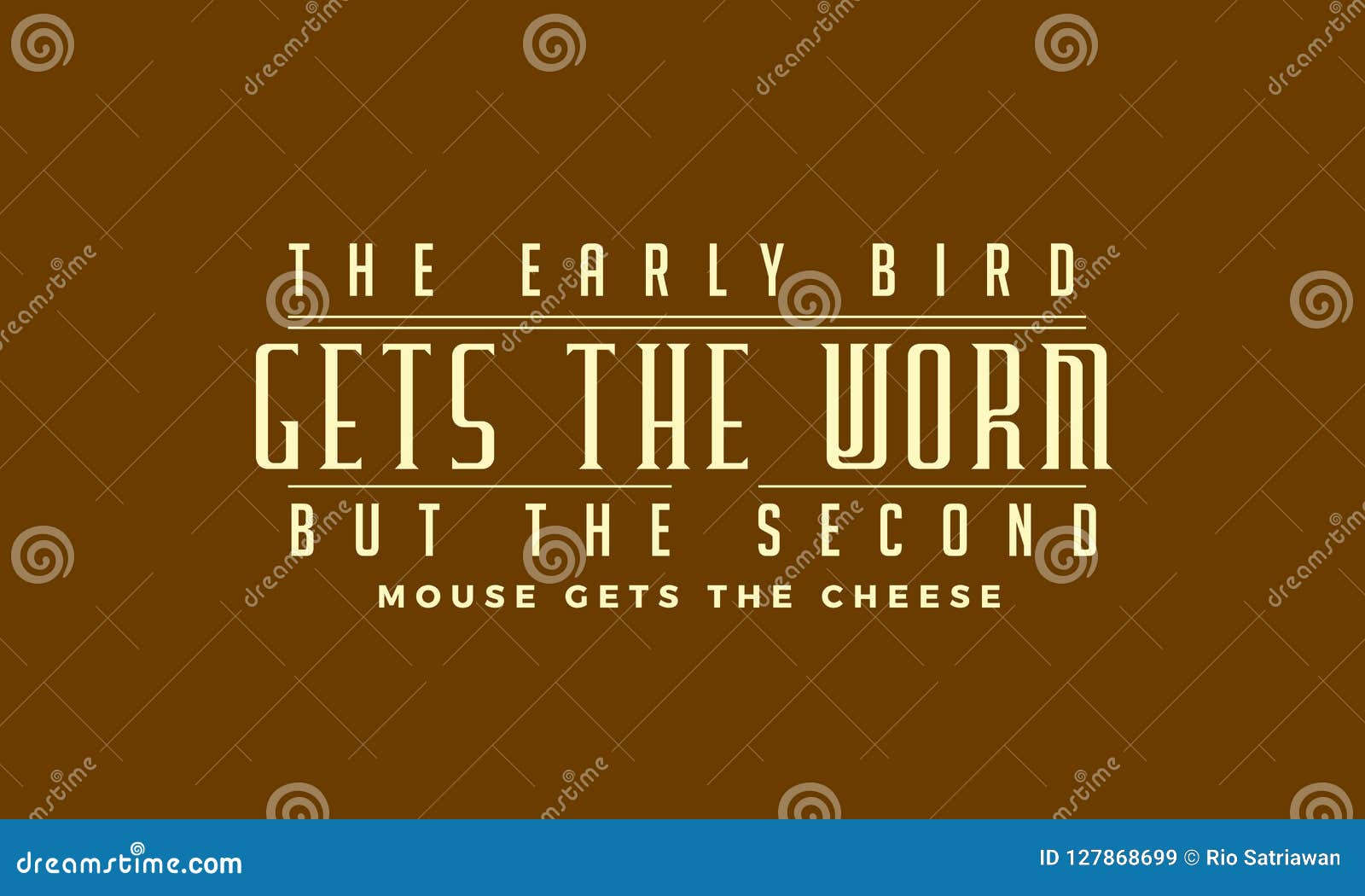 The Early Bird Gets the Worm,but the Second Mouse Gets the Cheese Stock ...