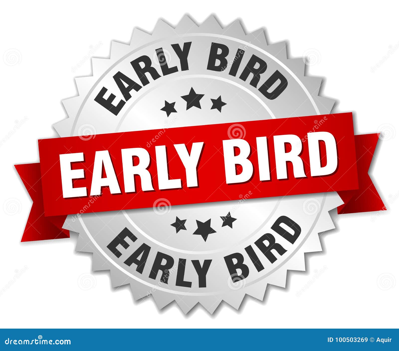 Early bird badge stock vector. Illustration of band - 100503269