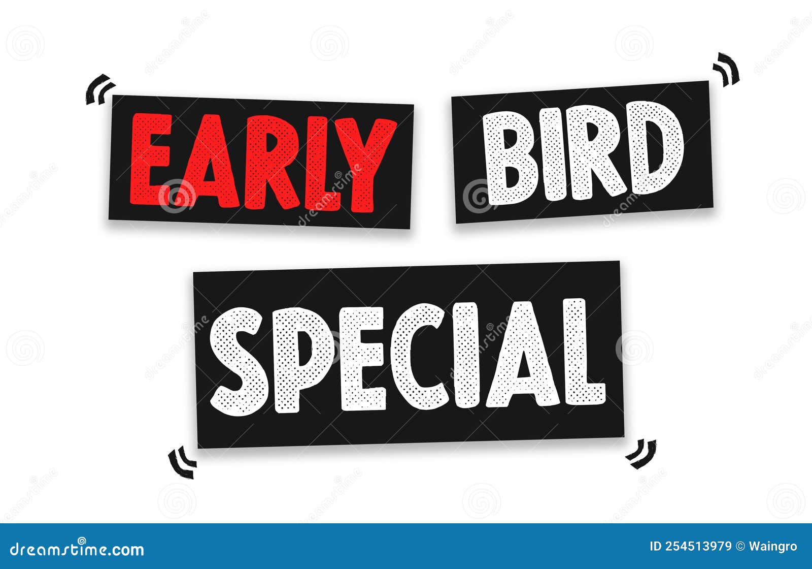Early Bird Special stock image. Image of rebate, sale - 254513979