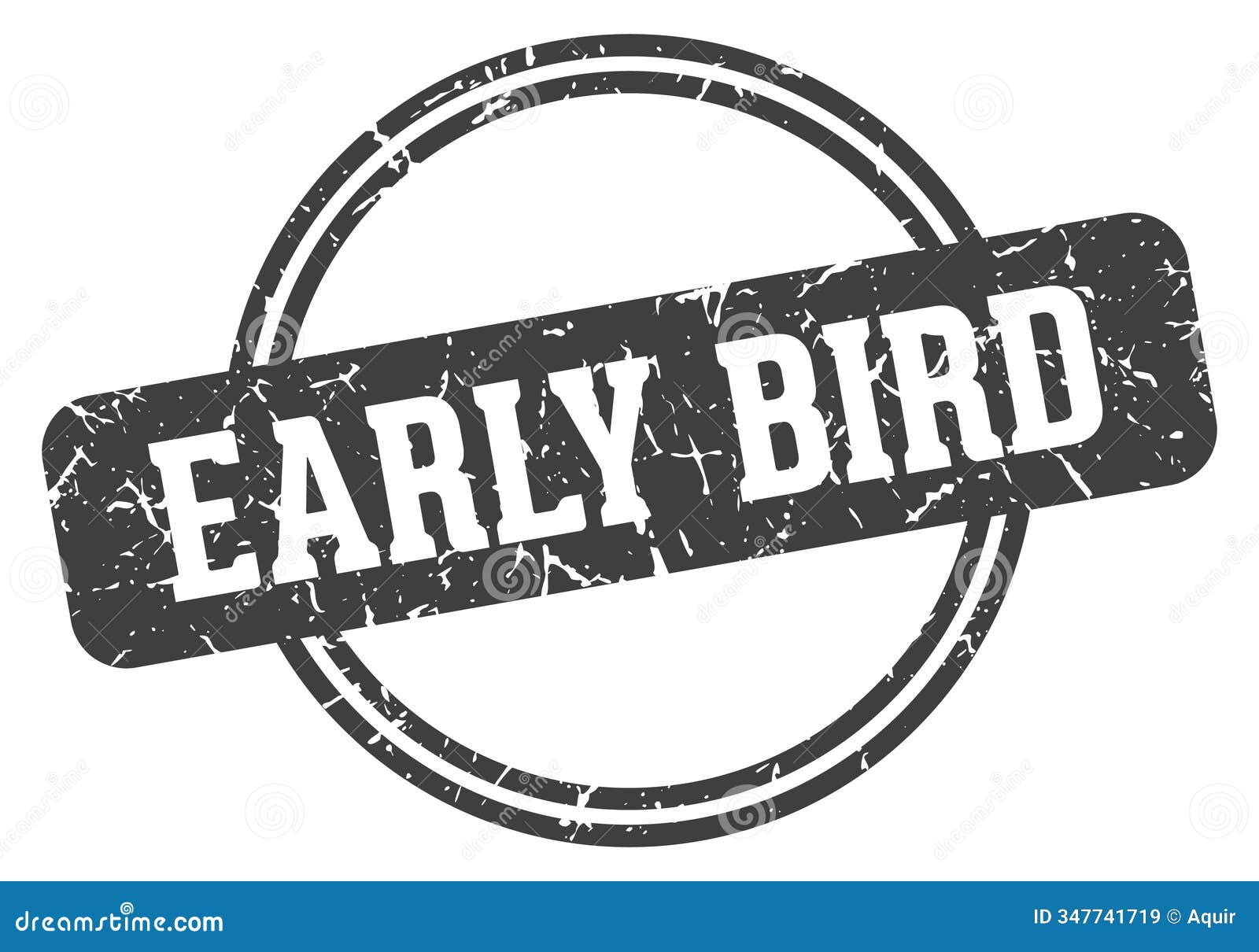 Early bird stamp stock illustration. Illustration of sign - 347741719