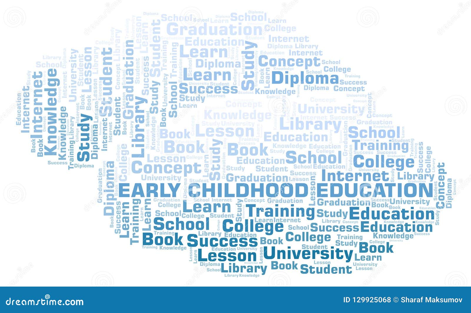 Early Childhood Education Word Cloud. Stock Illustration - Illustration ...