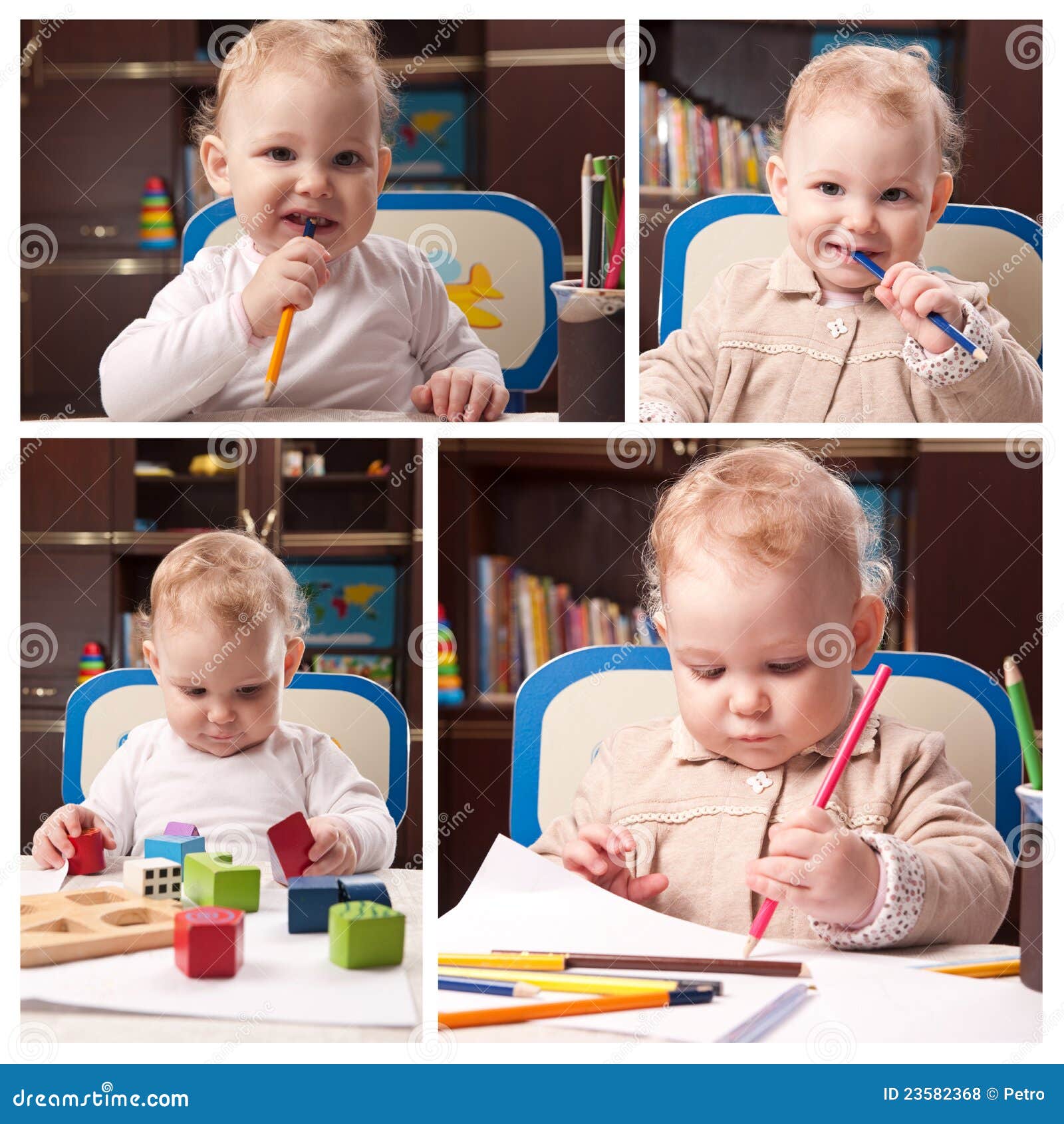 Early development collage stock photo. Image of playful - 23582368