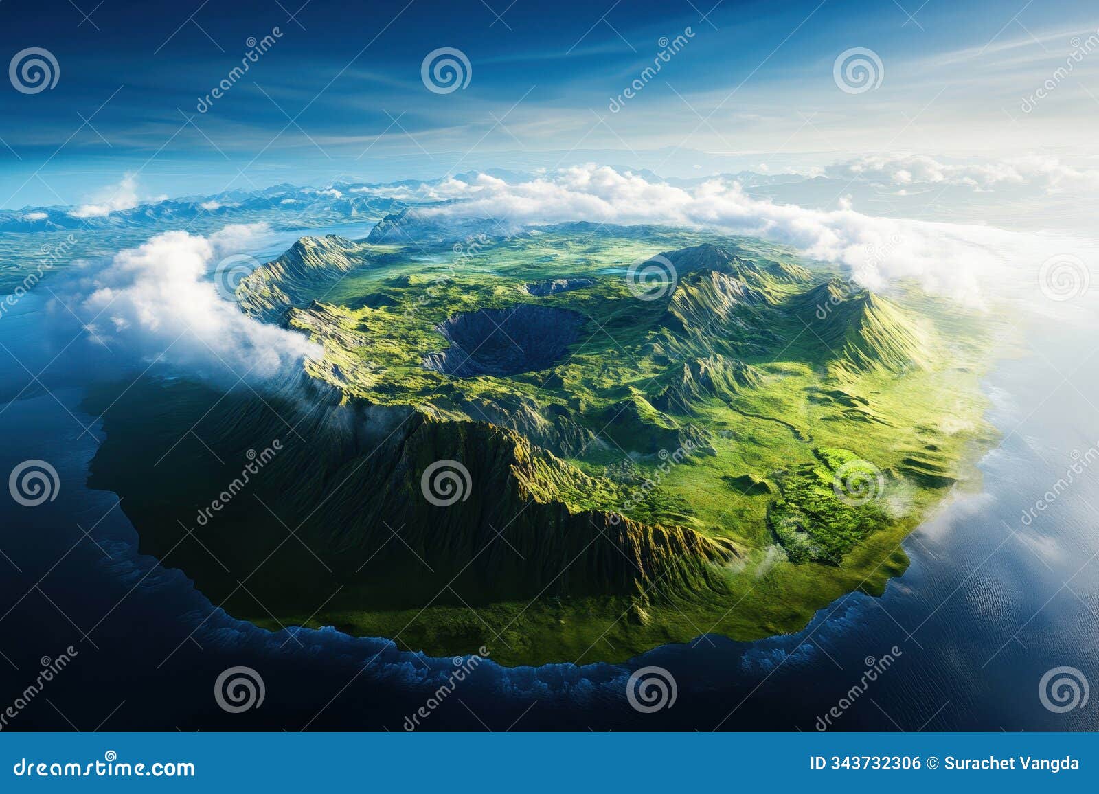Early Earth Crust and Supercontinent Formation Render Stock ...