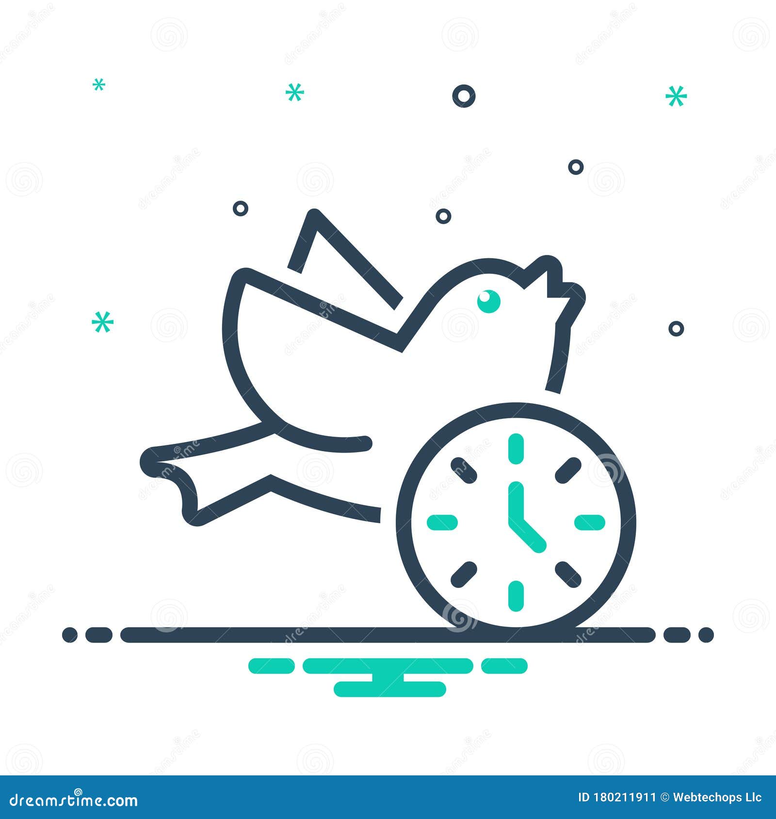 Mix Icon for Early, Morning and before Stock Vector - Illustration of ...