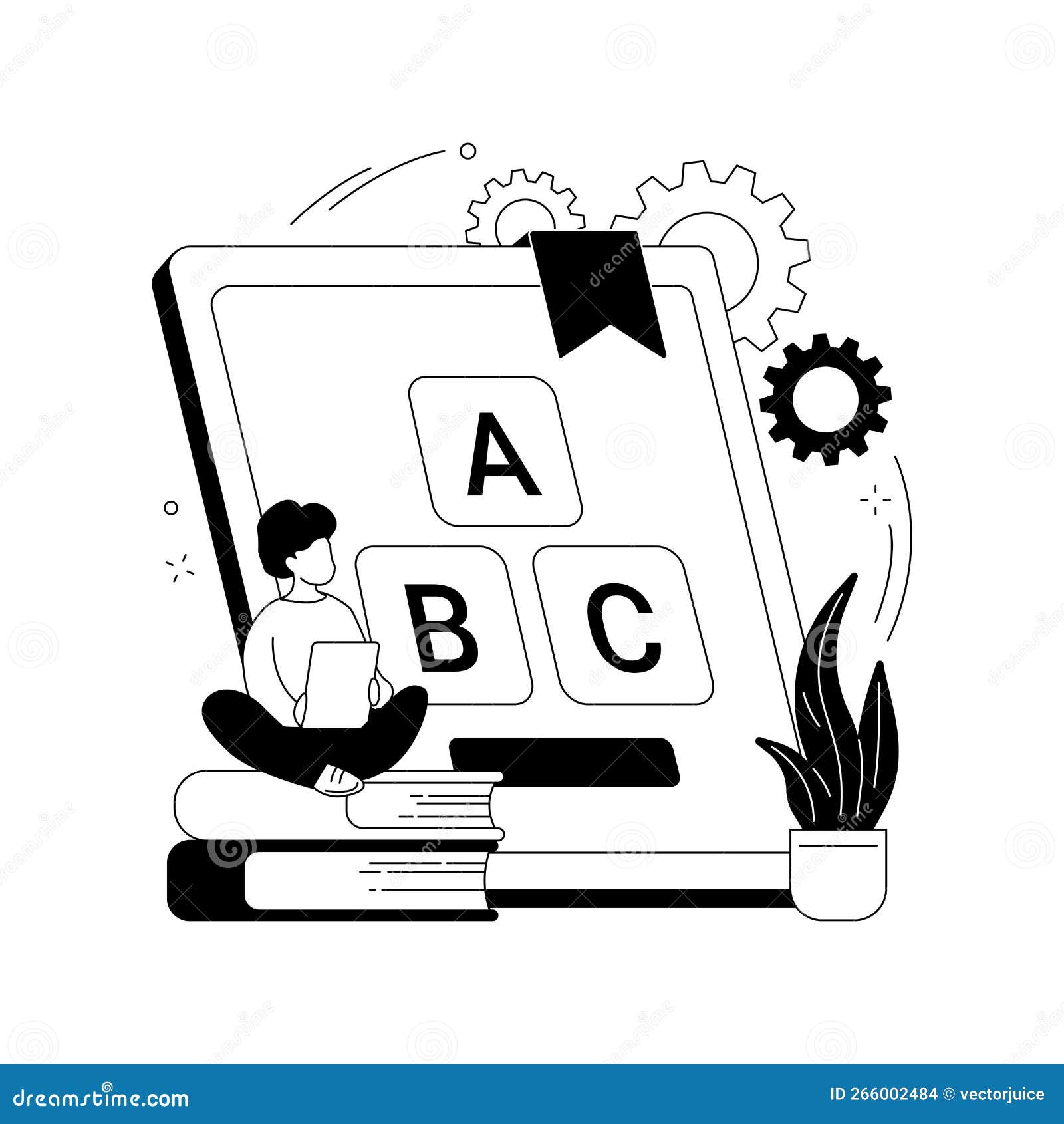 Early Learning App Abstract Concept Vector Illustration Stock Vector ...