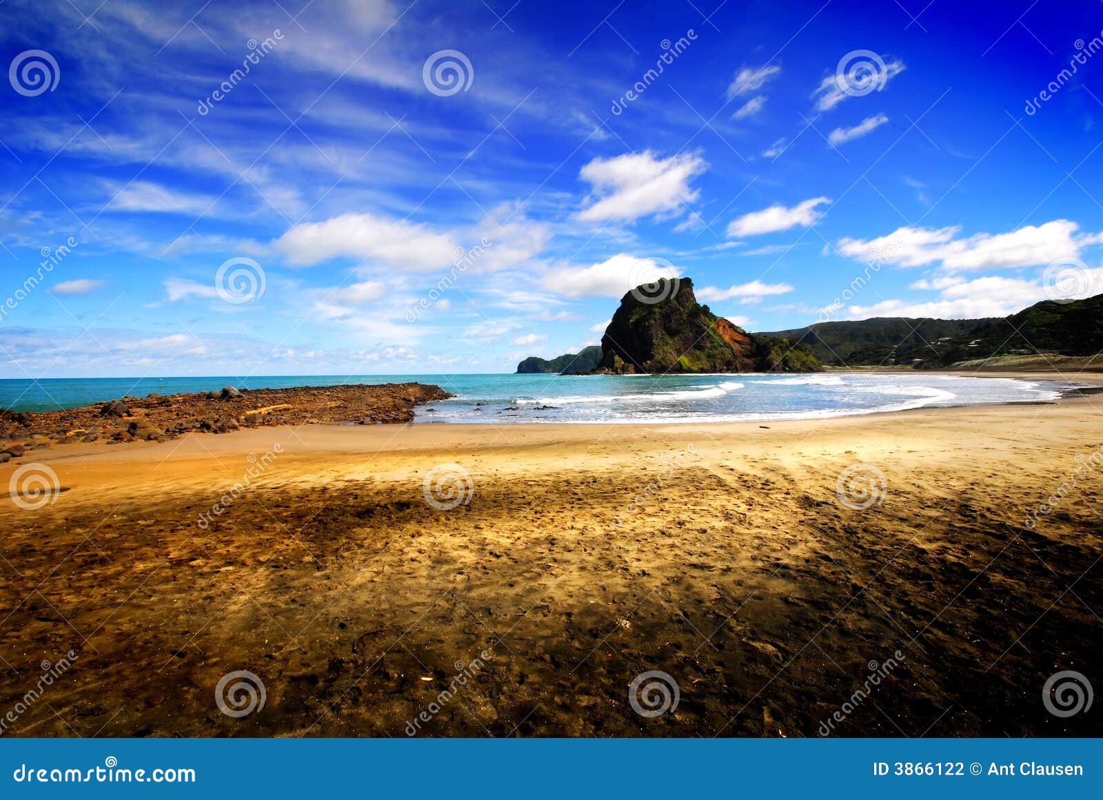 Early morning beach scene stock photo. Image of surf, nature - 3866122