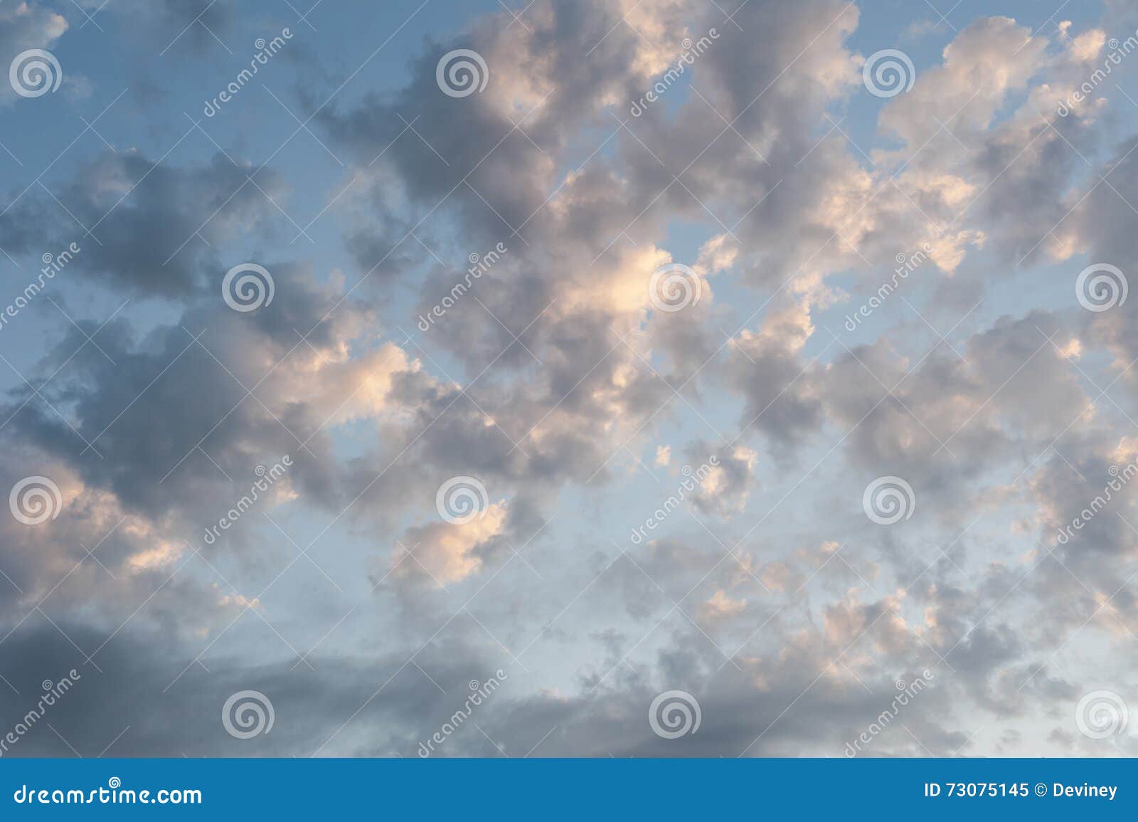 Early morning clouds stock image. Image of light, early - 73075145