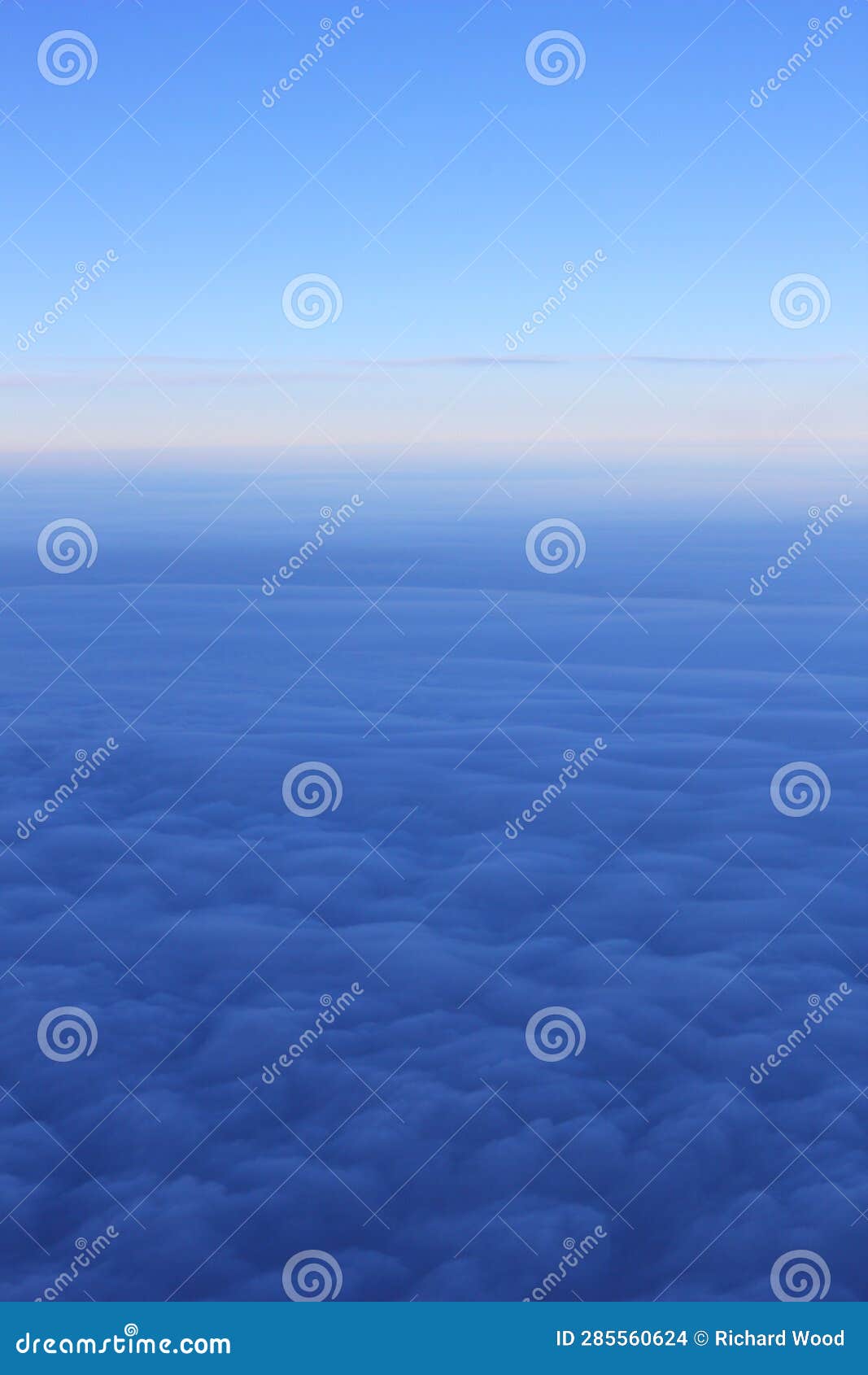 Early Morning Clouds Seen from an Airplane Stock Photo - Image of ...
