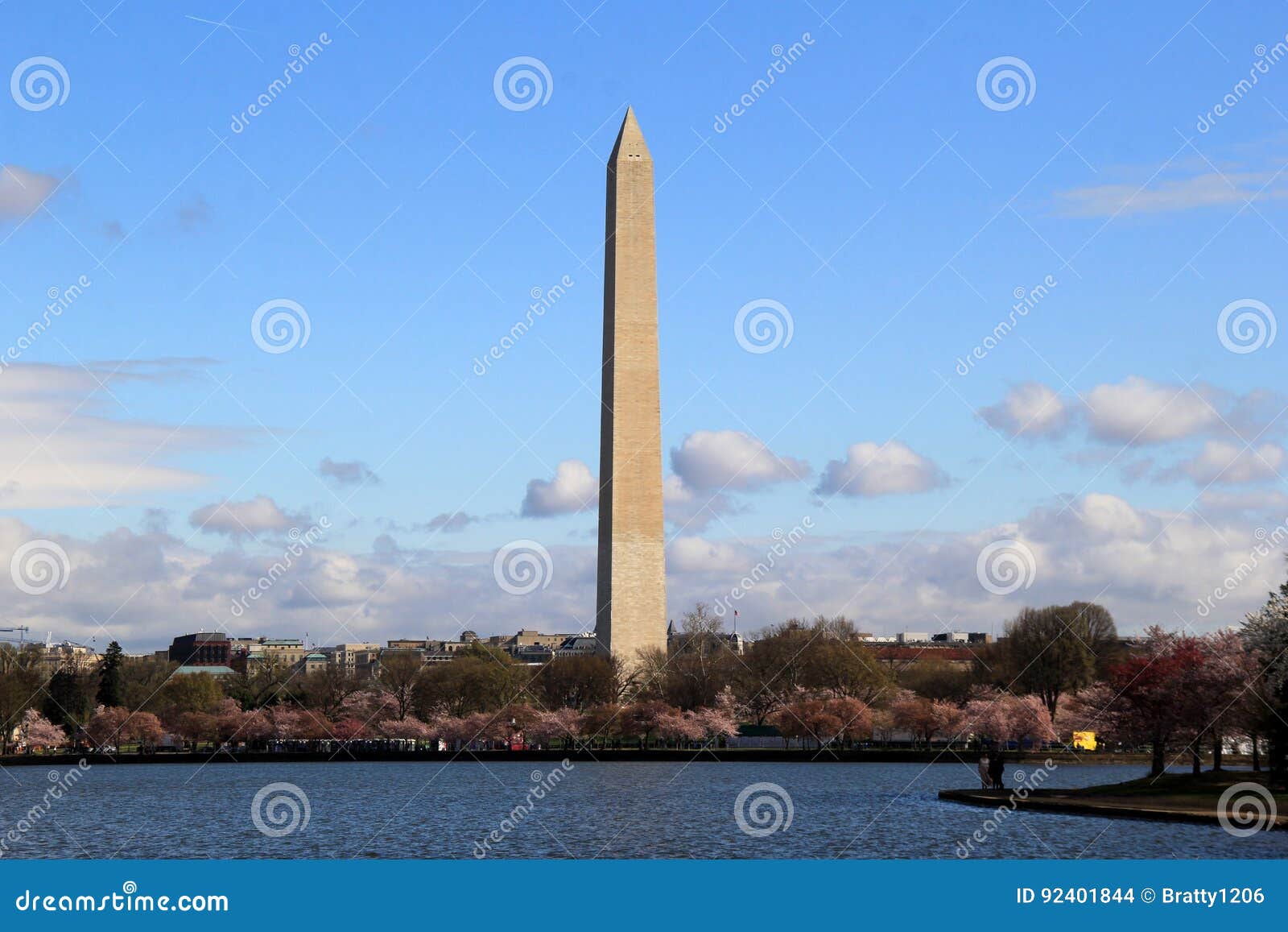 Early Morning Image of Washington Monument in Springtime, Washington ...