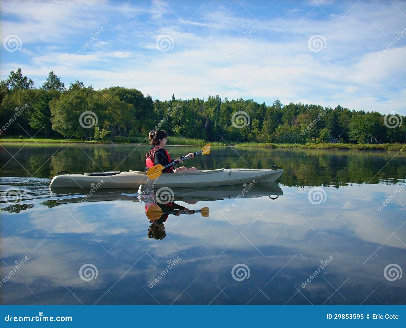 Peaceful kayak stock image. Image of early, peaceful - 29853595