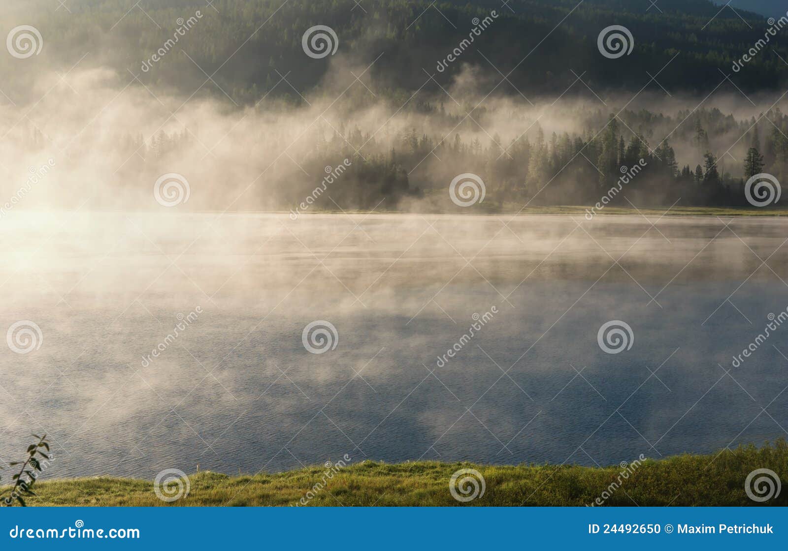 Early morning on lake stock photo. Image of lake, scenic - 24492650
