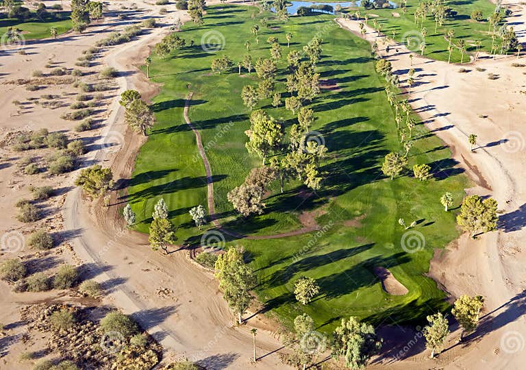 Early Morning Light on Golf Course Stock Image - Image of grande ...