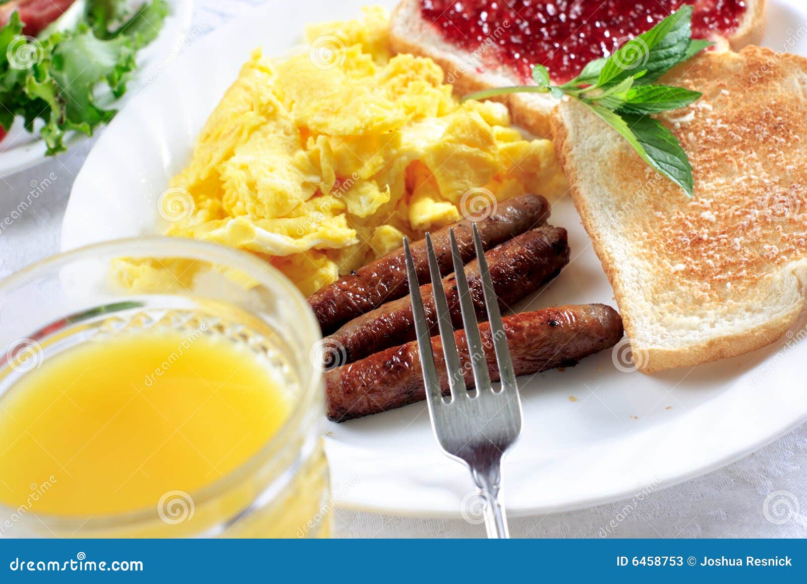 Early morning meal stock image. Image of butter, jelly - 6458753