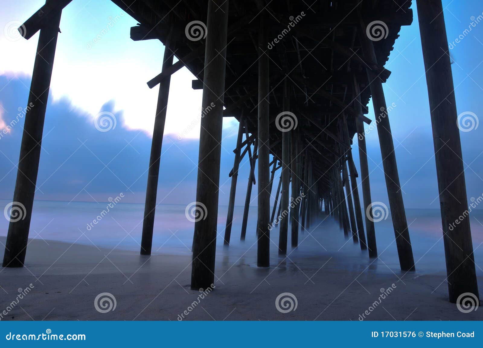 Early Morning Pier stock photo. Image of tropical, piling - 17031576