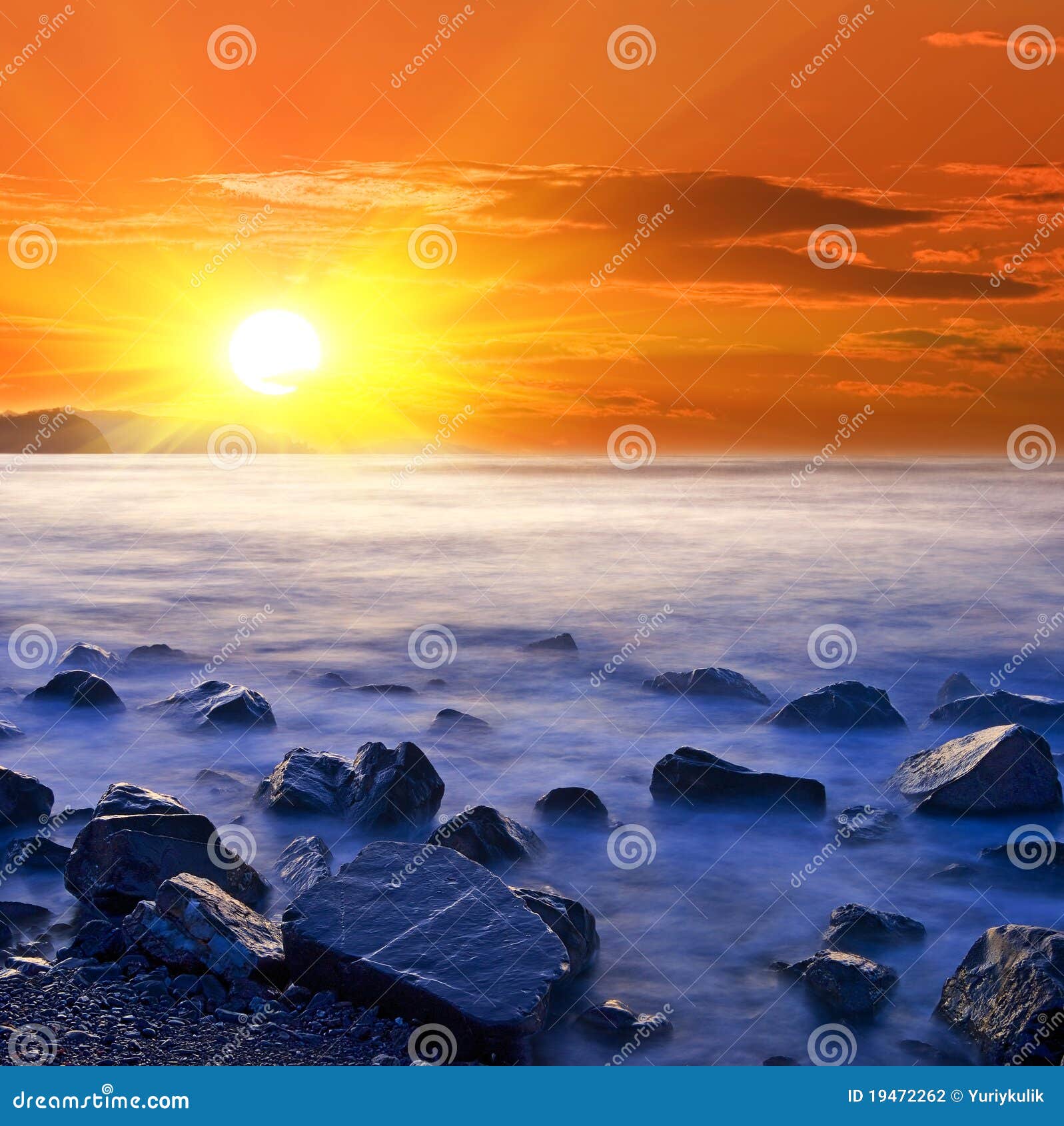 Early morning on a sea stock photo. Image of ocean, sparkle - 19472262