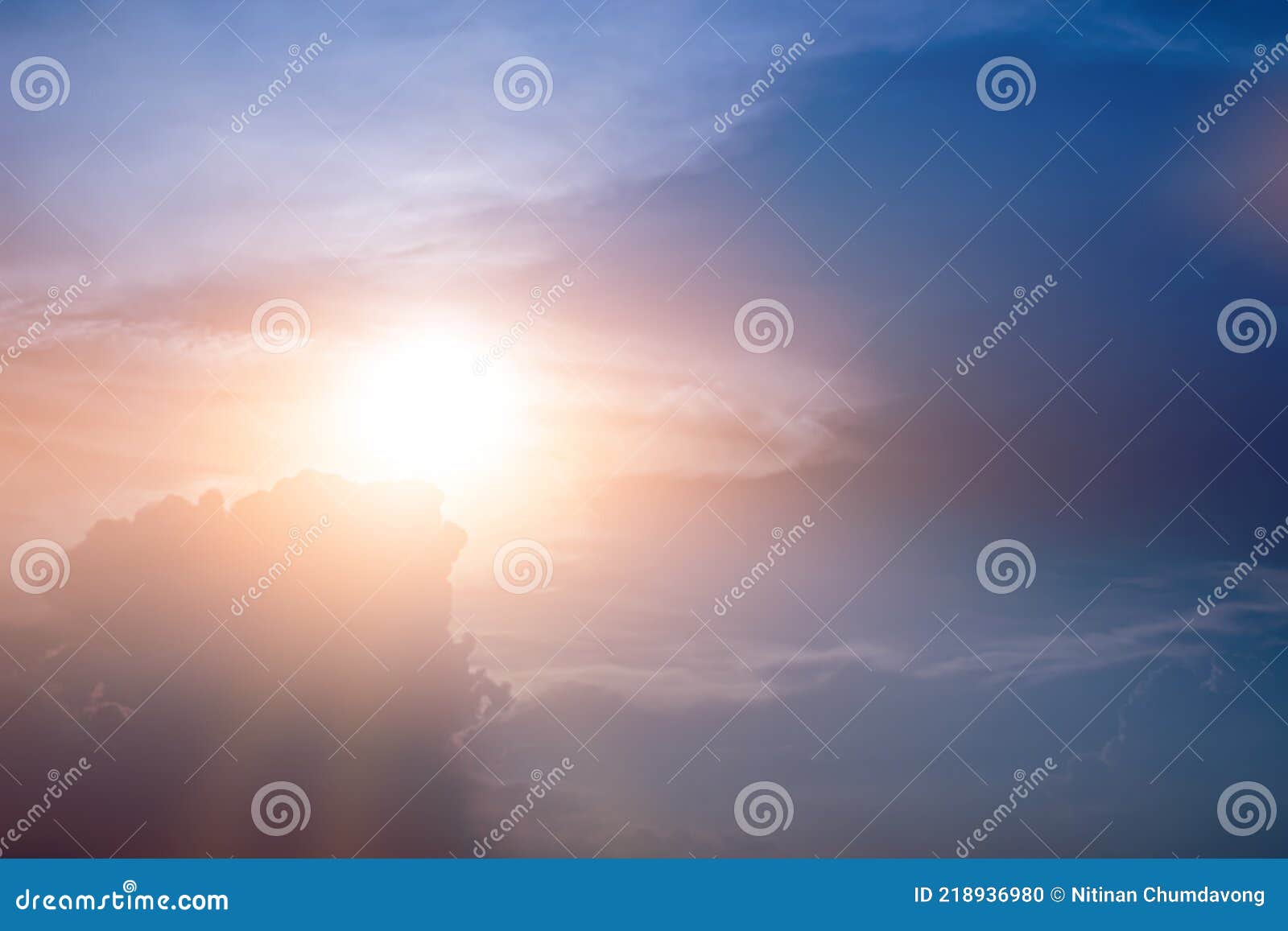 Early morning sky scene stock photo. Image of dusk, nature - 218936980