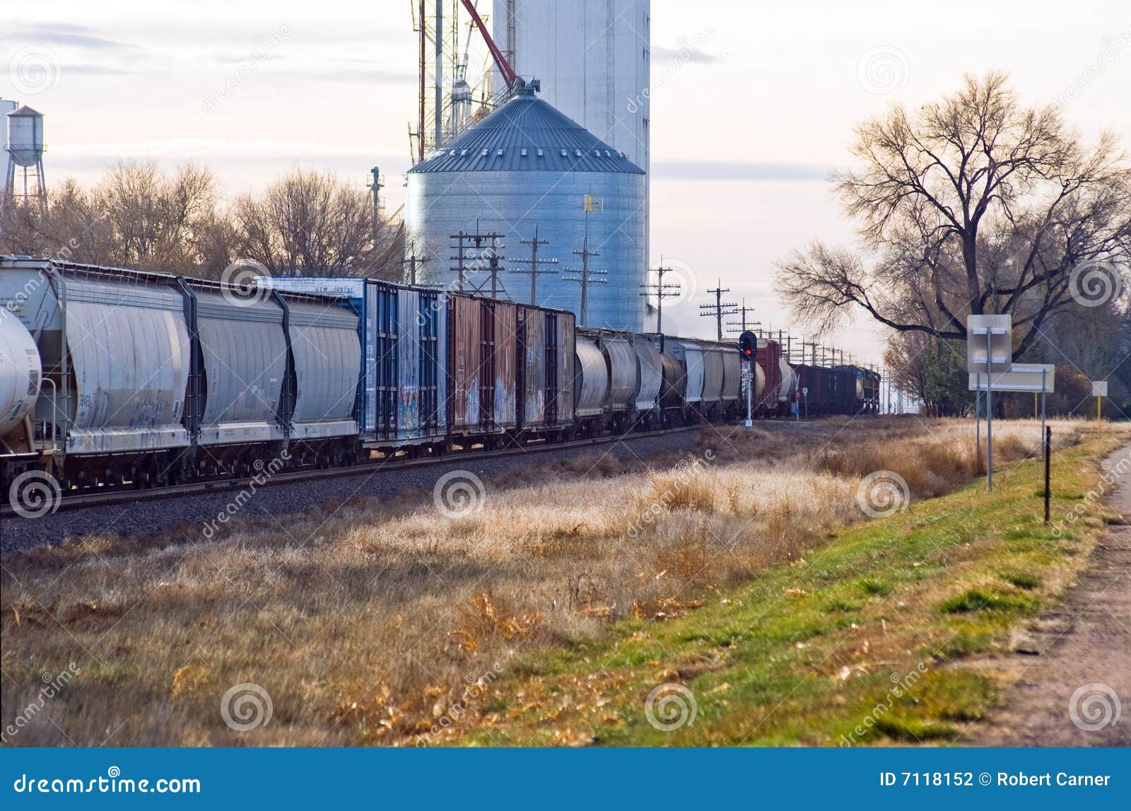 Early morning train stock photo. Image of railroad, diesel - 7118152