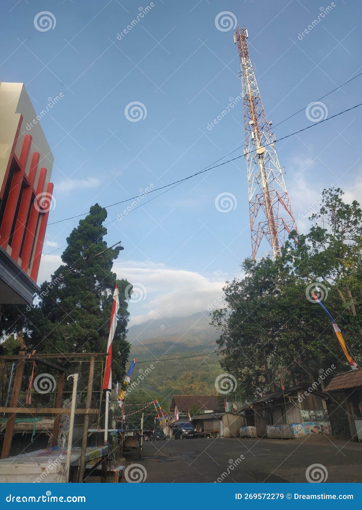 An Early Morning View in the City of Malang, East Java, Indonesia Stock ...