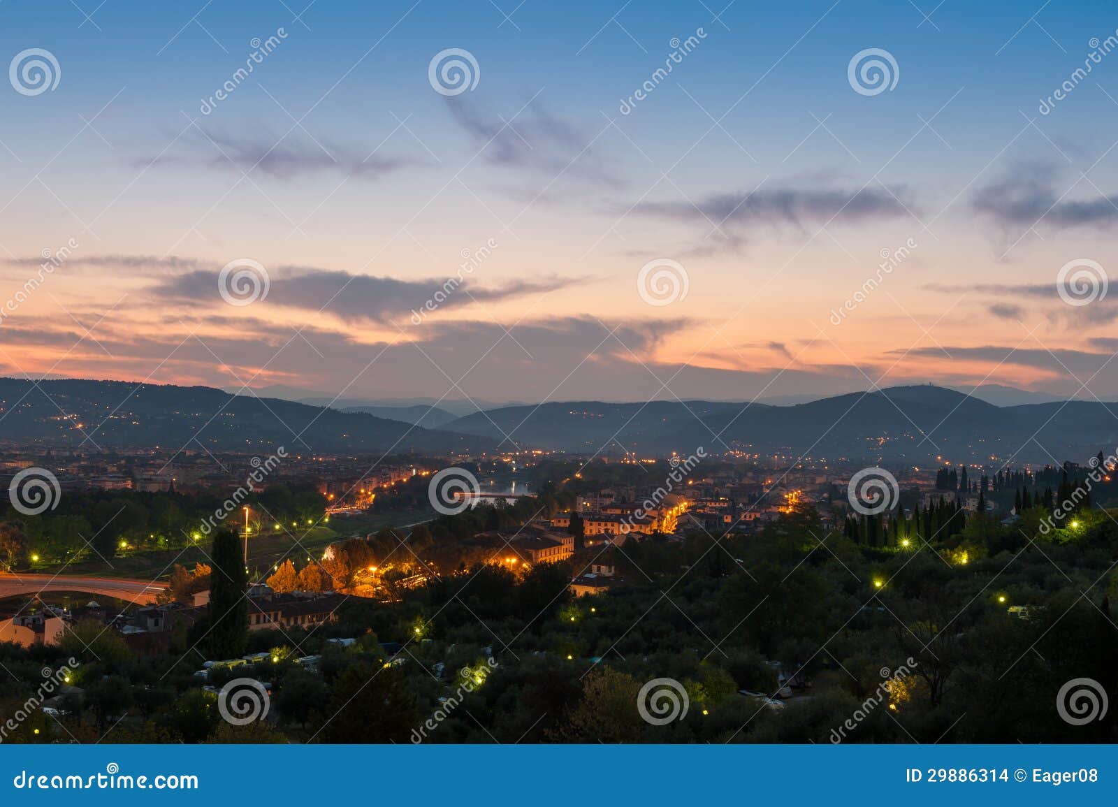 Early Morning View of Florence Stock Photo - Image of firenze, city ...
