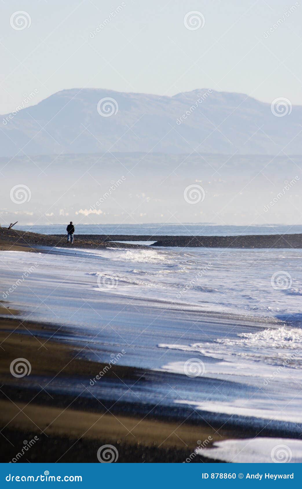 Early morning walk stock photo. Image of ocean, mist, hawkes - 878860
