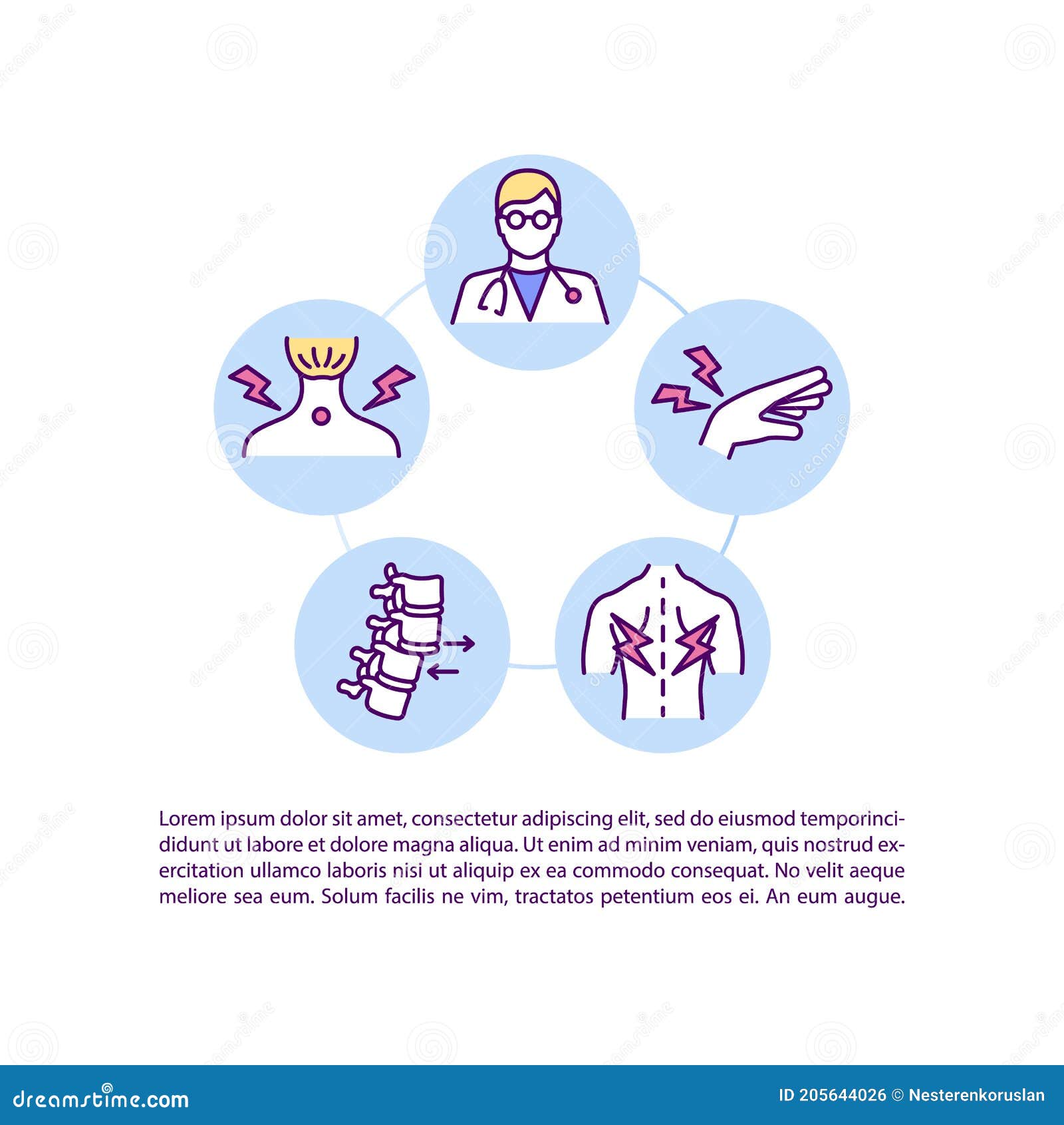 Early Reporting of MSD Symptoms Concept Icon with Text Stock Vector ...