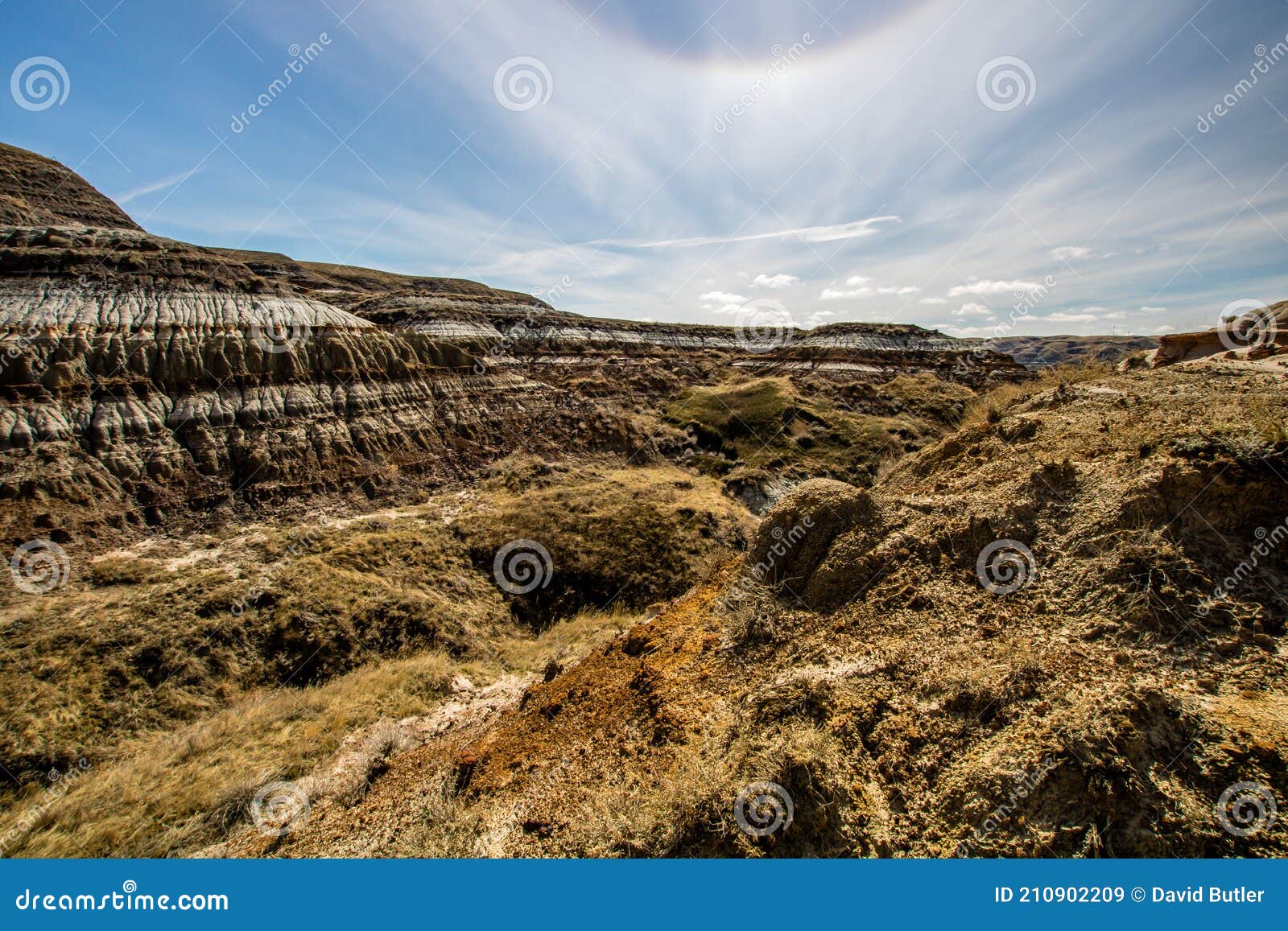 Early in the Spring, Badlands. Drumheller Alberta, Canada Stock Image ...