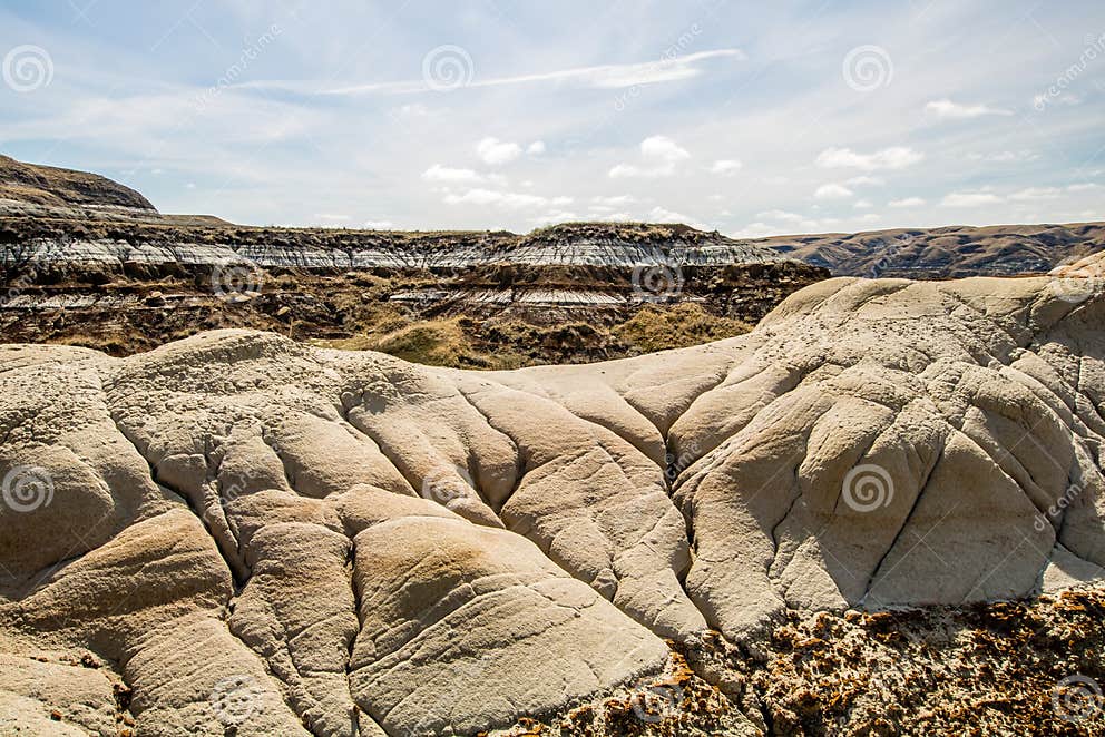 Early in the Spring, Badlands. Drumheller Alberta, Canada Stock Image ...