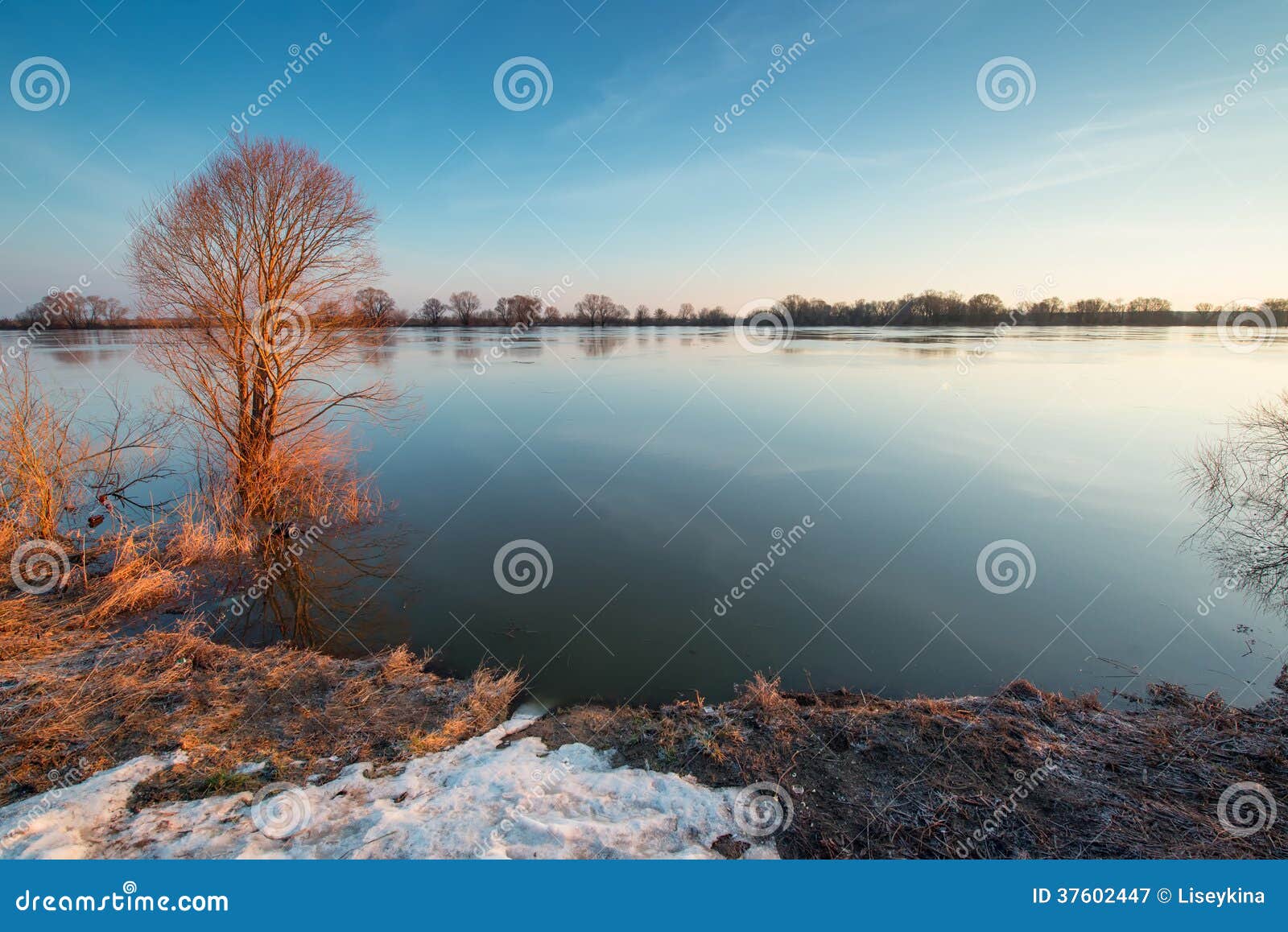Early spring landscape stock image. Image of horizon - 37602447
