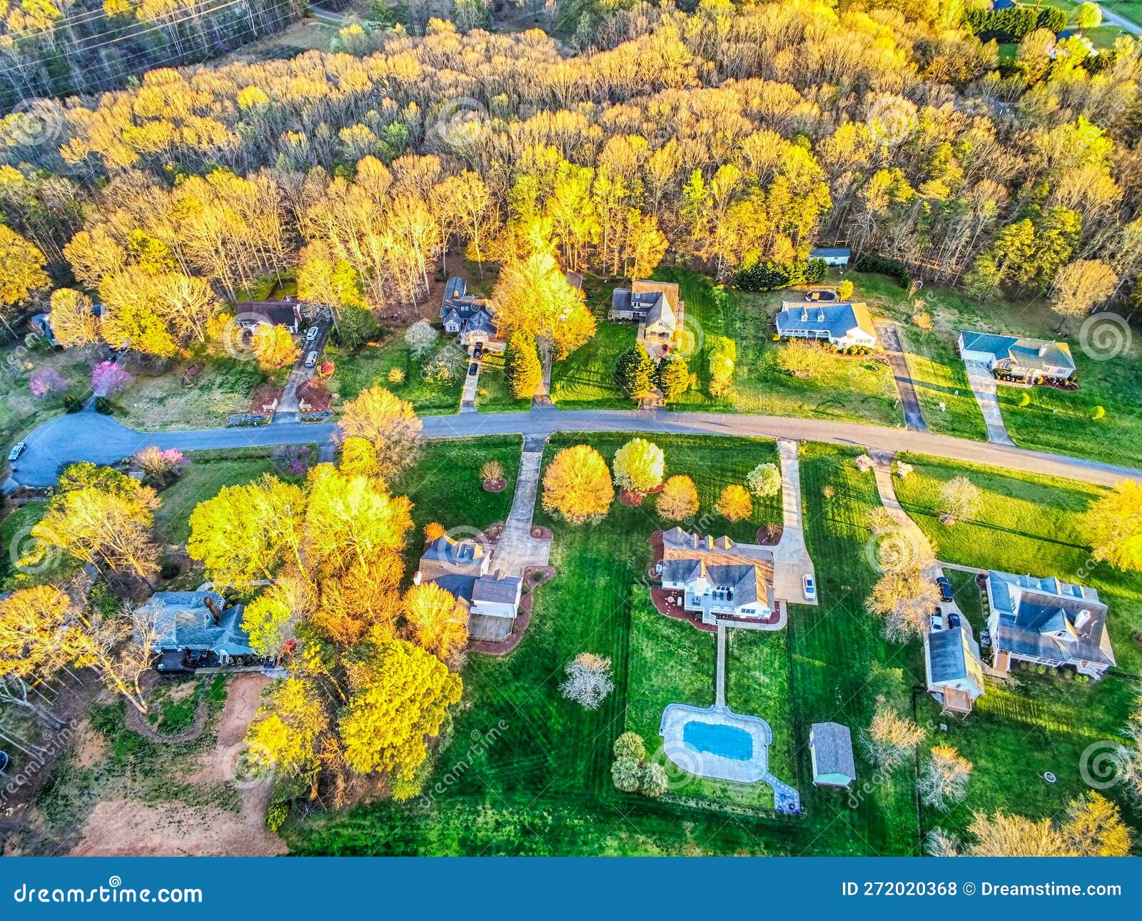 Early Spring in the Neighbourhood Scenes Stock Photo - Image of ...