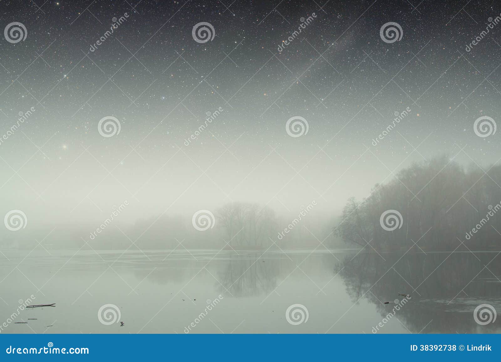 Early spring night. stock photo. Image of mist, environment - 38392738