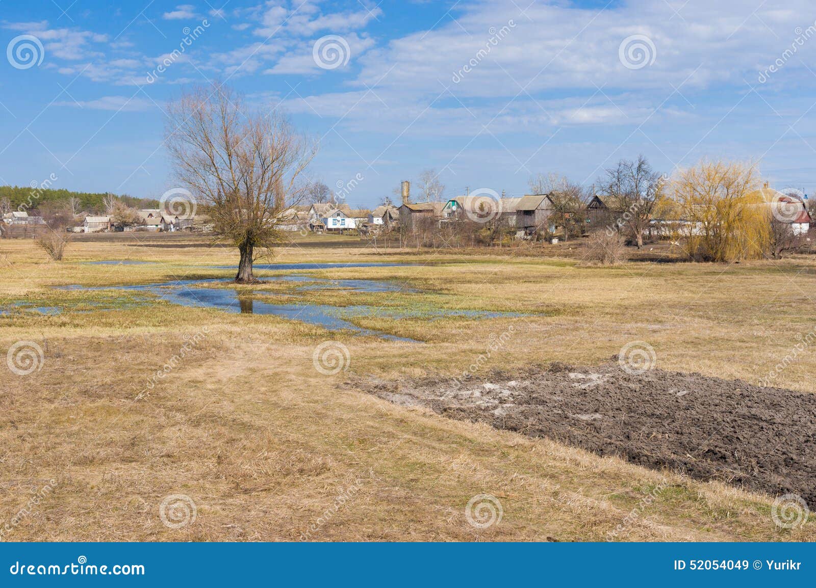 Early spring in rural area stock image. Image of landscape - 52054049