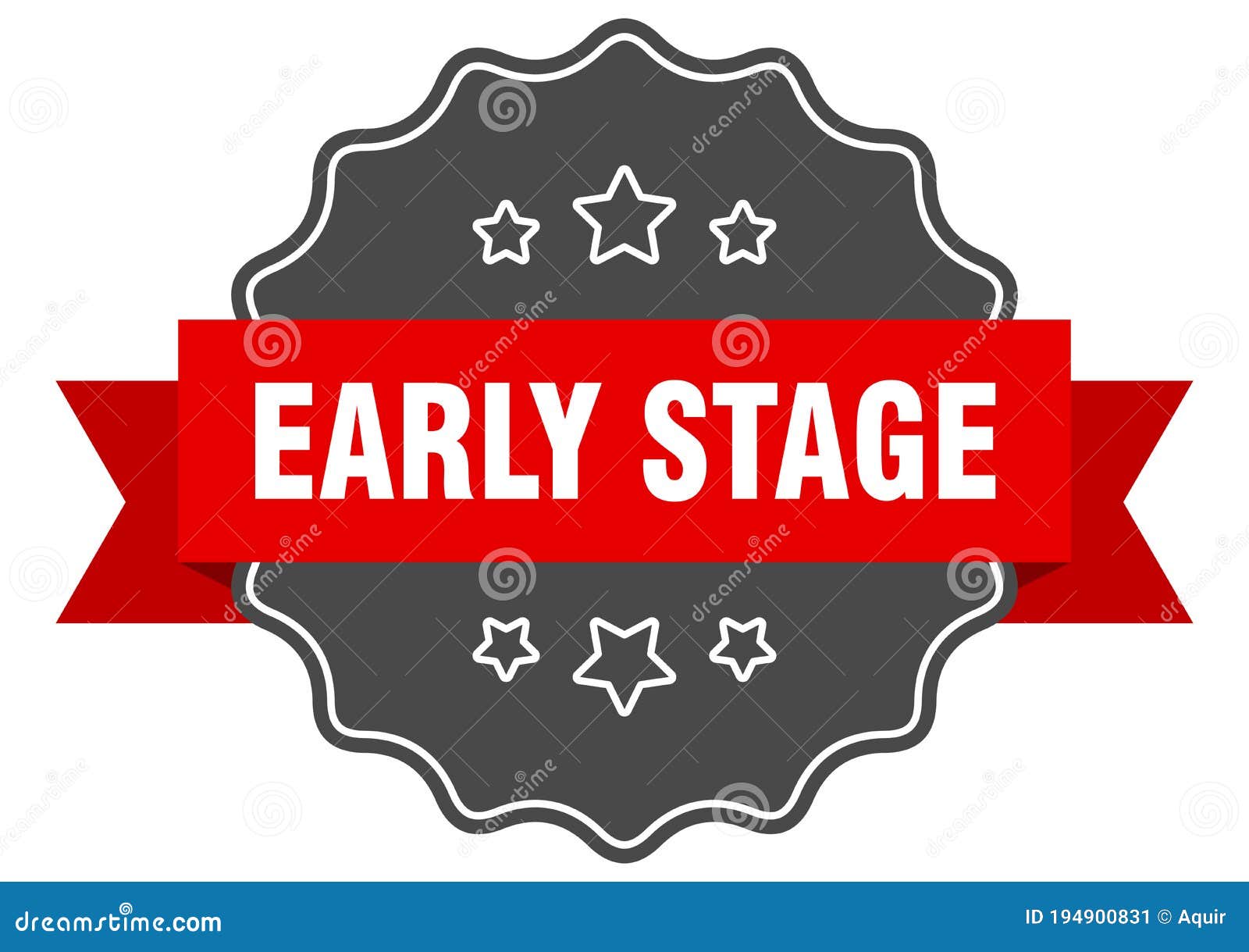 Early stage label stock vector. Illustration of vintage - 194900831
