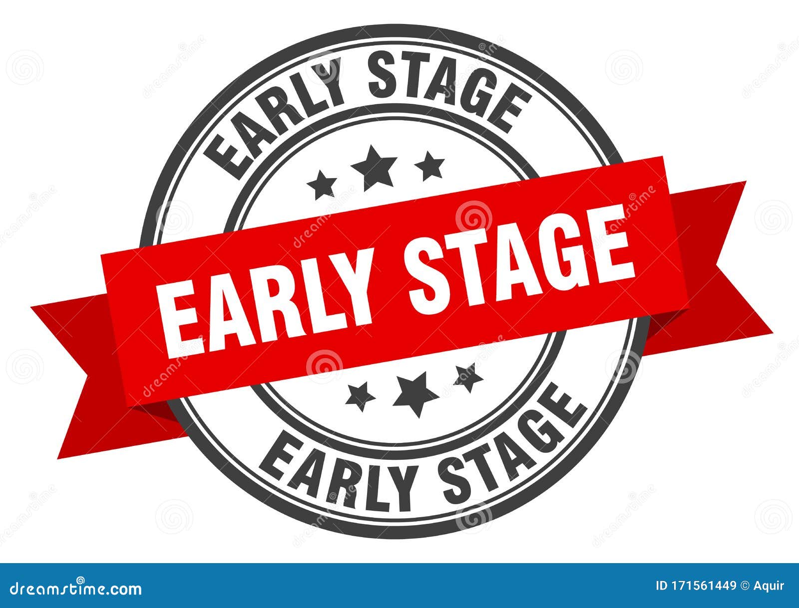Early Stage Label. Early Stage Round Band Sign Stock Vector ...