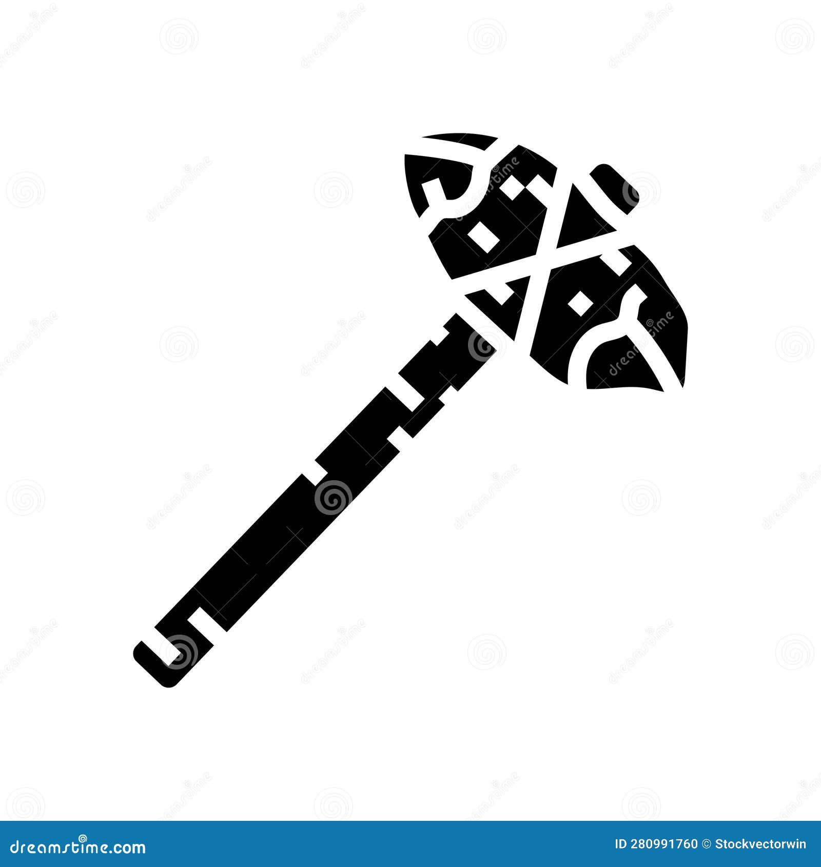 Stone Tools Icon In Cartoon Style Isolated On White Background. Stone ...