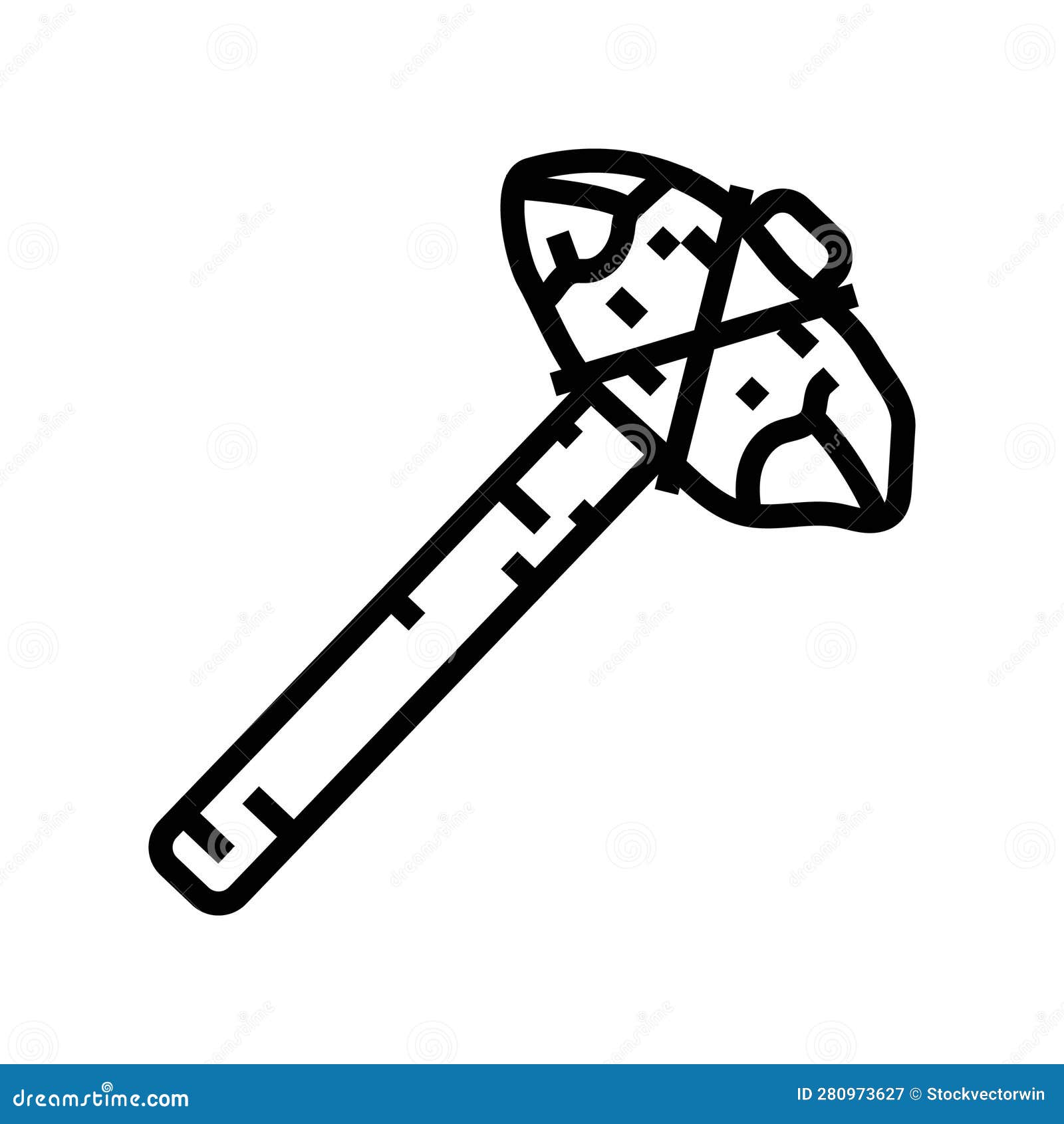 Stone Tools Icon In Cartoon Style Isolated On White Background. Stone ...