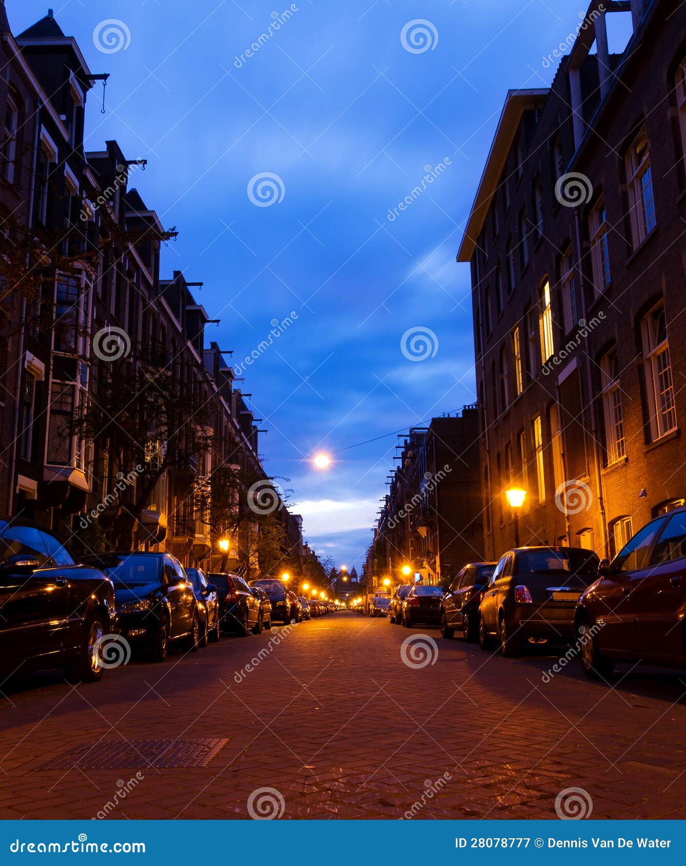 Early street stock image. Image of europe, street, lights - 28078777