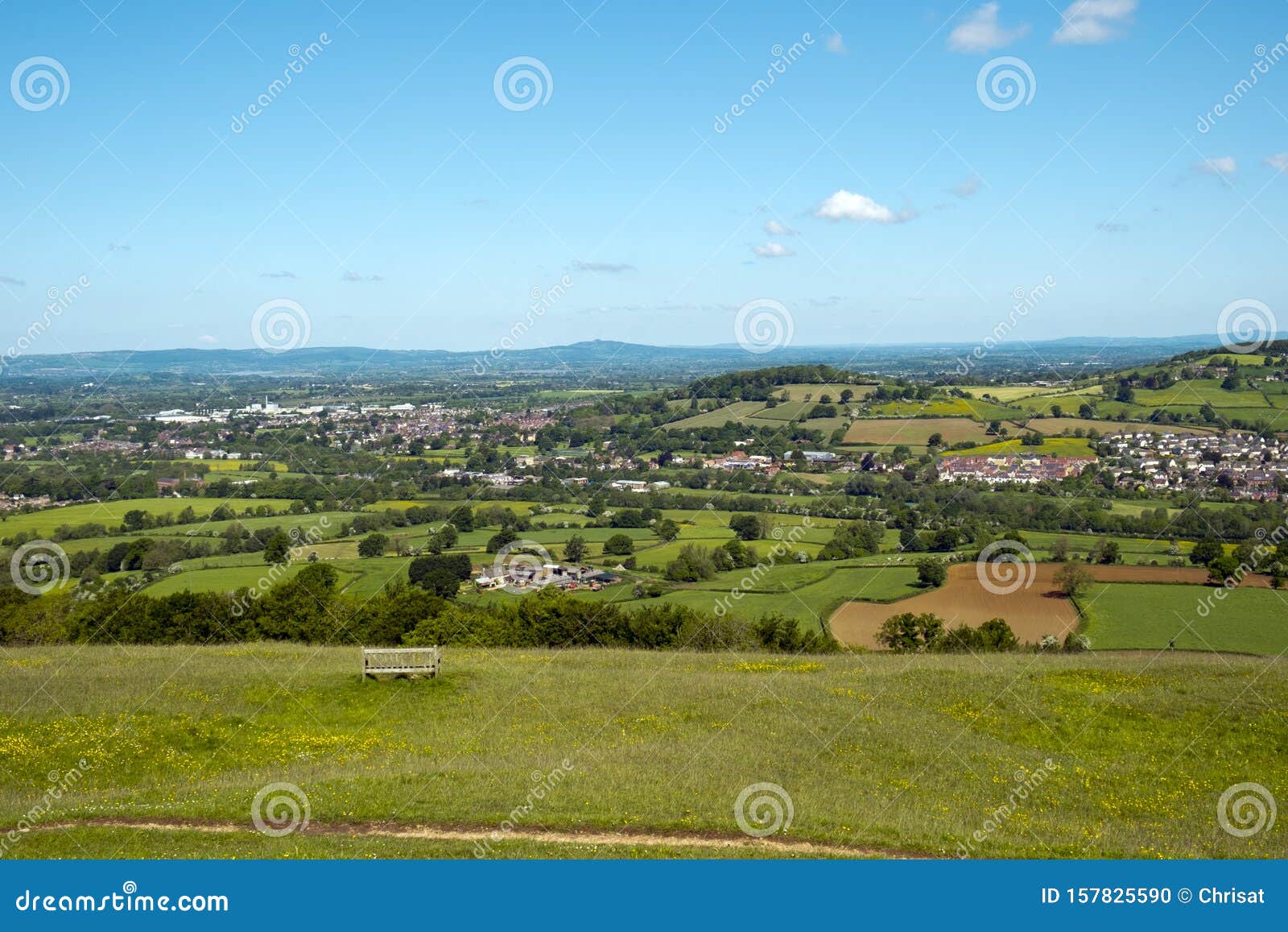Selsley Common on the Edge of the Cotswolds, Gloucestershire, England ...