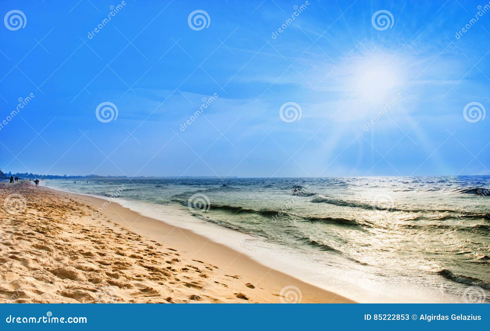 Early Sunset in Sri Lanka Beach Stock Image - Image of recreation, heat ...
