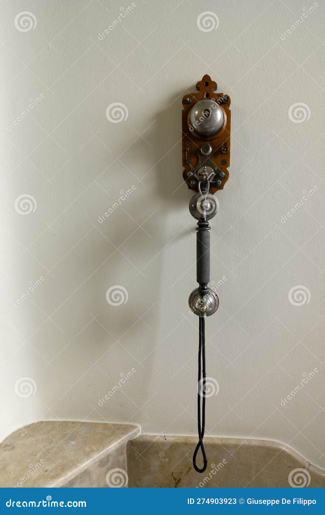 An Early Type of Telephone in Spain Stock Image - Image of antique ...