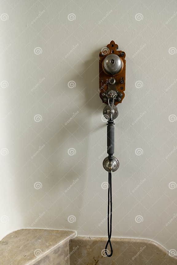 An Early Type of Telephone in Spain Stock Image - Image of antique ...