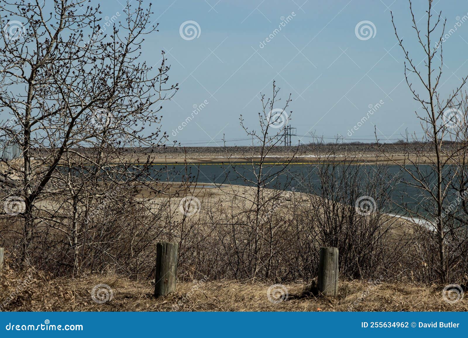 An Early Warm Spring Day. Dickson Dam, Red Deer County, Alberta, Canada ...