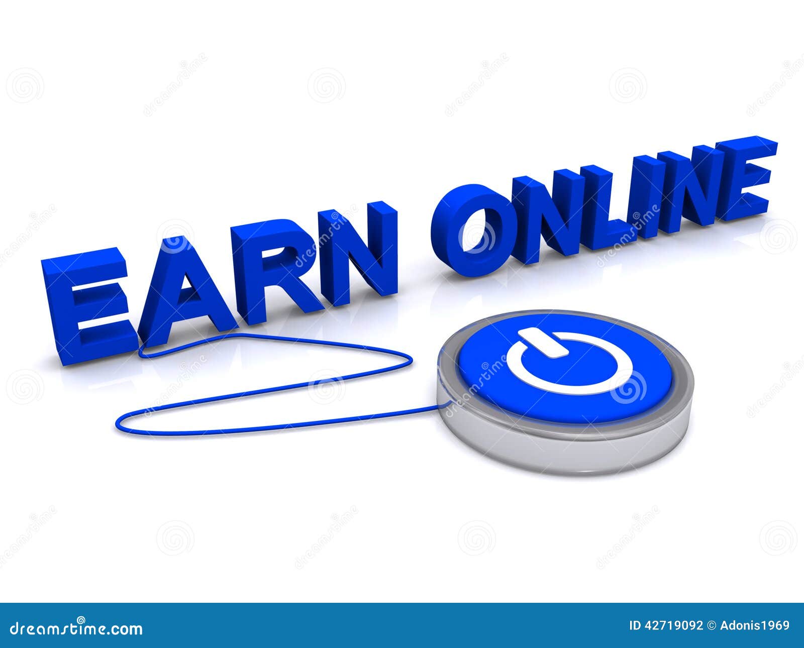 Earn online concept stock illustration. Illustration of business - 42719092